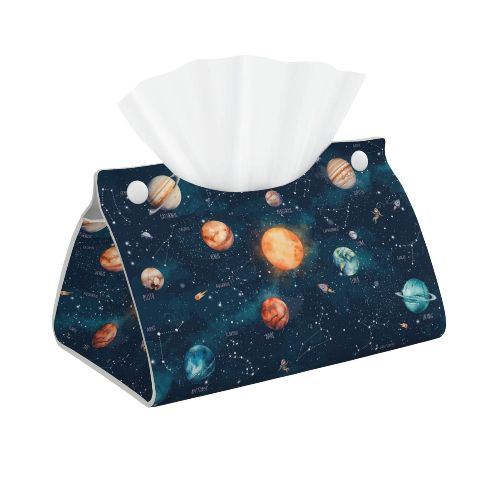 Salouo Solar System And Planets Pattern Long Tissue Box Cover ...