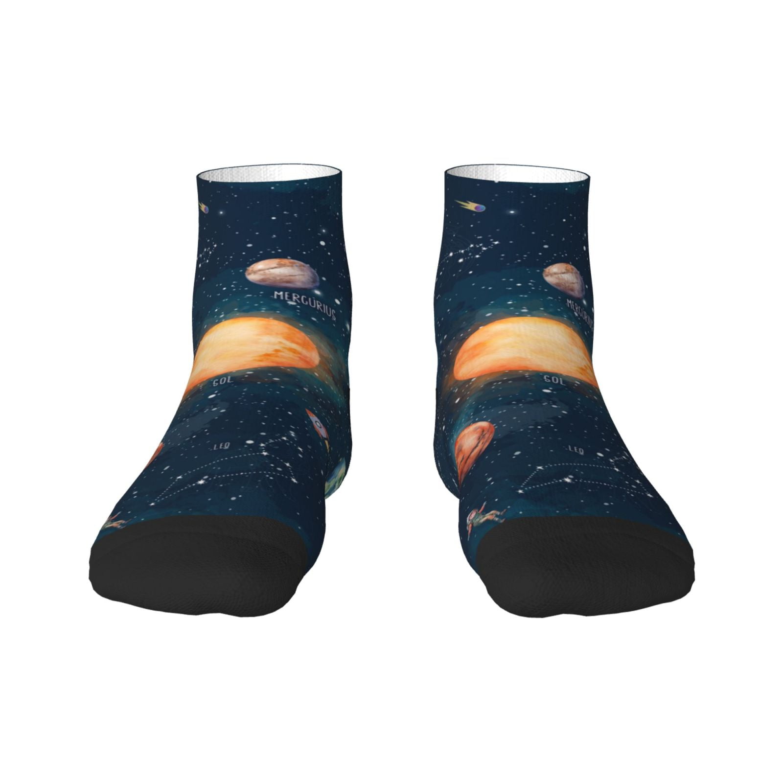 Salouo Solar System And Planets Pattern Unisex Middle Tube Socks,Middle ...