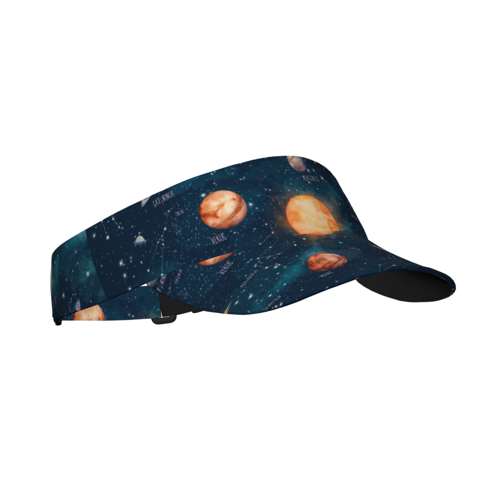 Salouo Solar System And Planets Pattern Sport Sun Visor Hats,1-Piece of ...