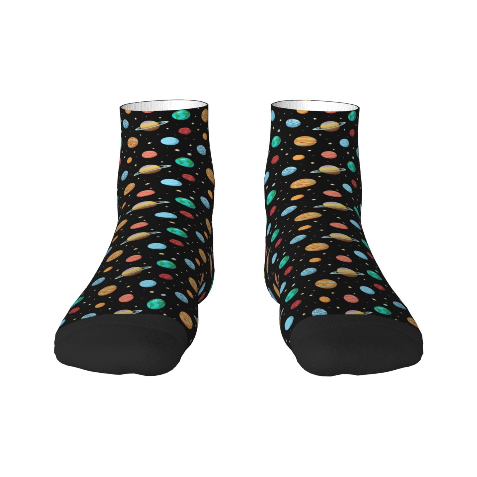 Salouo Solar System Planets Space Pattern Unisex Middle Tube Socks ...