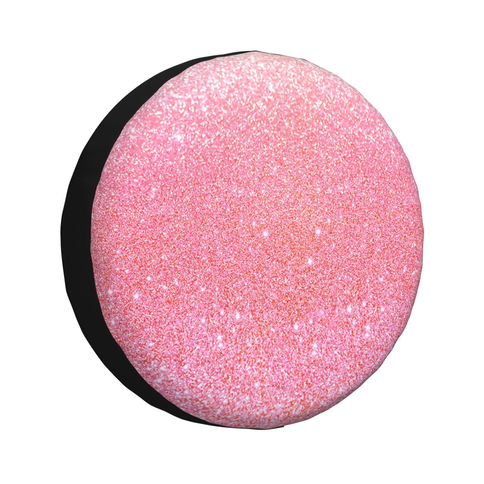 Salouo Sparkly Pink Glitter Print Spare Tire Cover 14-17 inch Spare ...