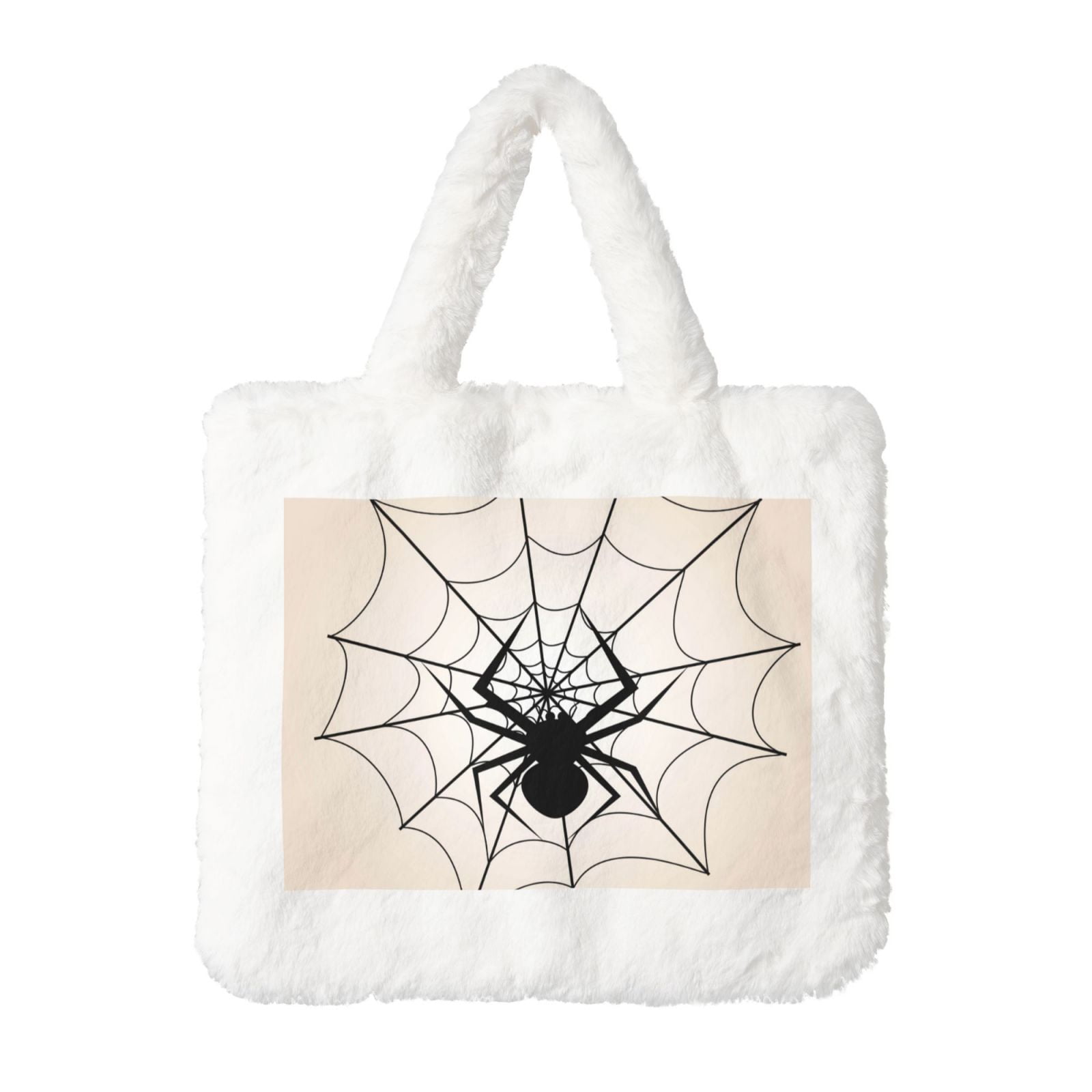 Salouo Spiders On The Web 1 for Plush Underarm Bag,Soft Tote Bag Ladies ...