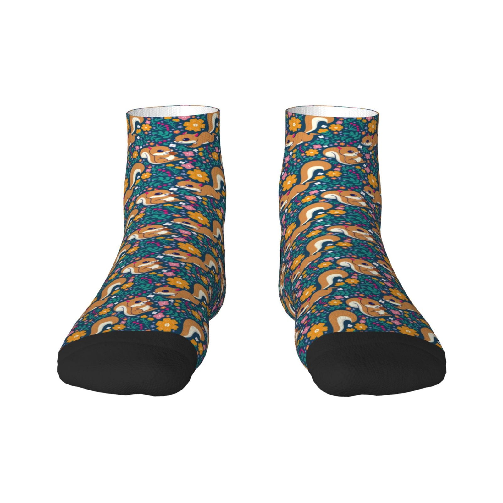 Salouo Squirrel Garden Delight Pattern Unisex Middle Tube Socks,Middle ...