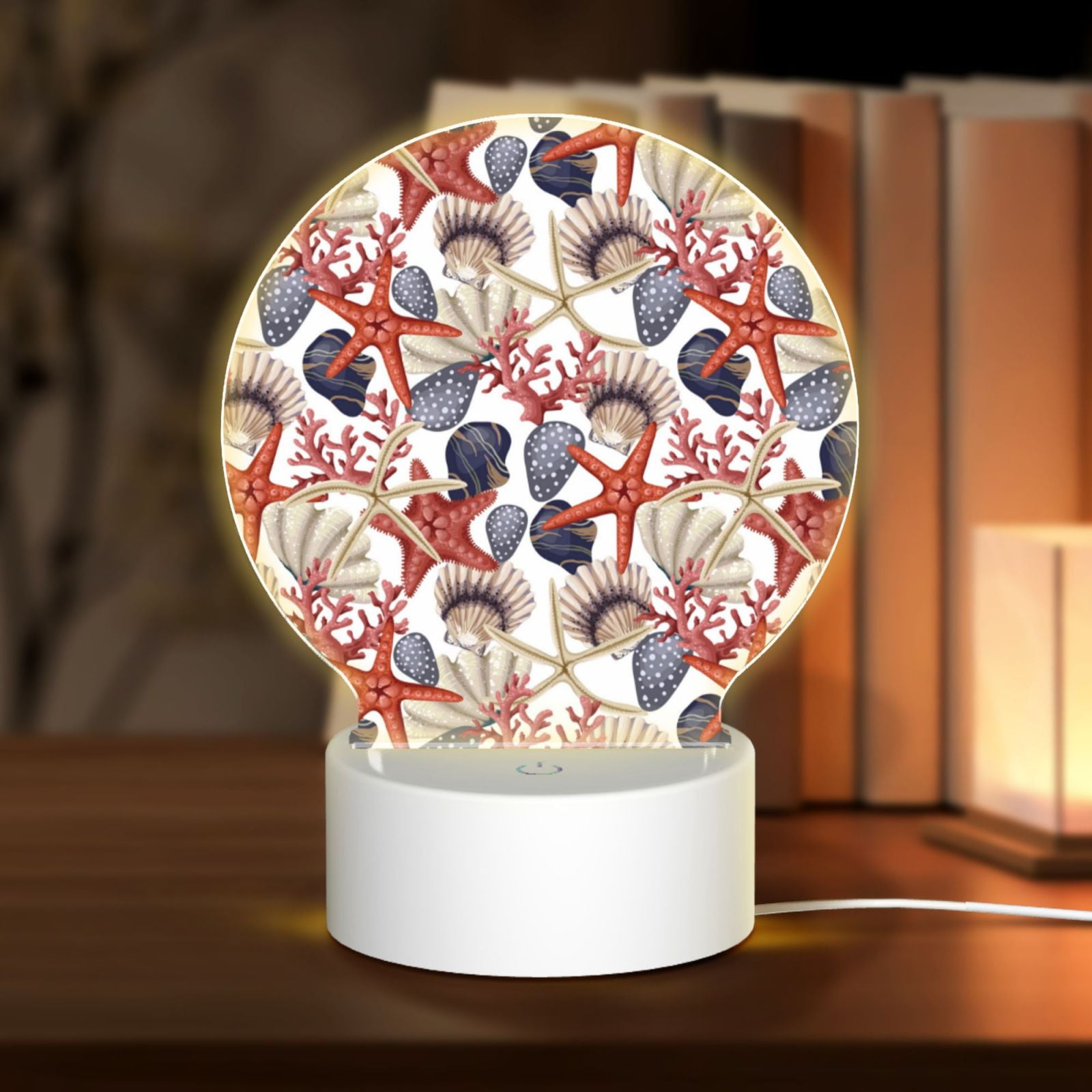 Salouo Starfish Shell for Round Acrylic Night Light - Acrylic Sheets ...