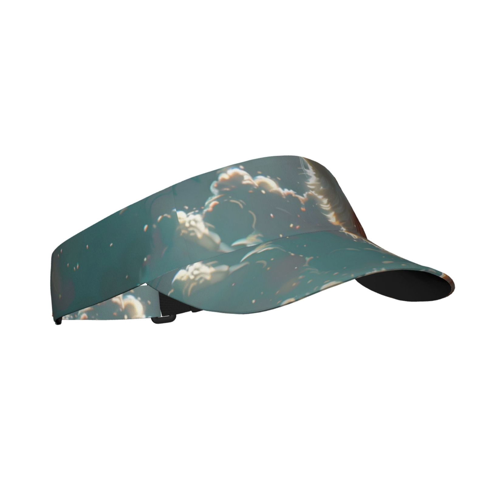 Salouo Starry Sky Cloud Fox Pattern Sport Sun Visor Hats,1-Piece of ...
