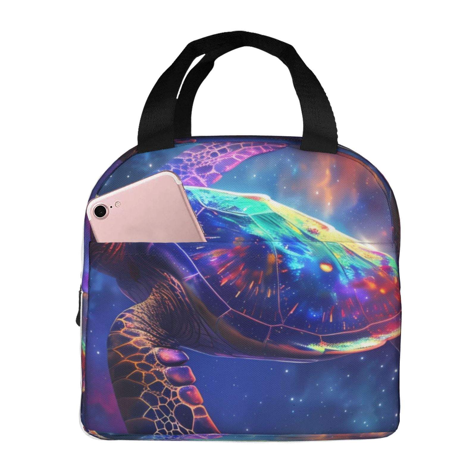 Salouo Starry Sky Turtle for Unisex Lunch Bag Leakproof Lunch Tote Large Capacity Reusable ...