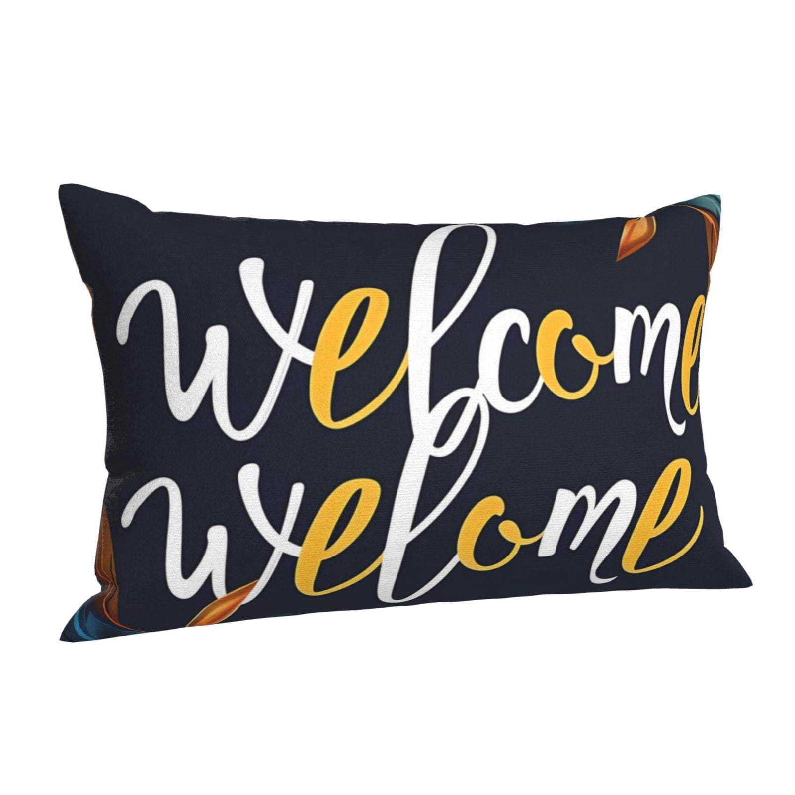 Salouo Sunflower Welcome A Pattern Pillow Cases,1PC Pillow Covers with ...
