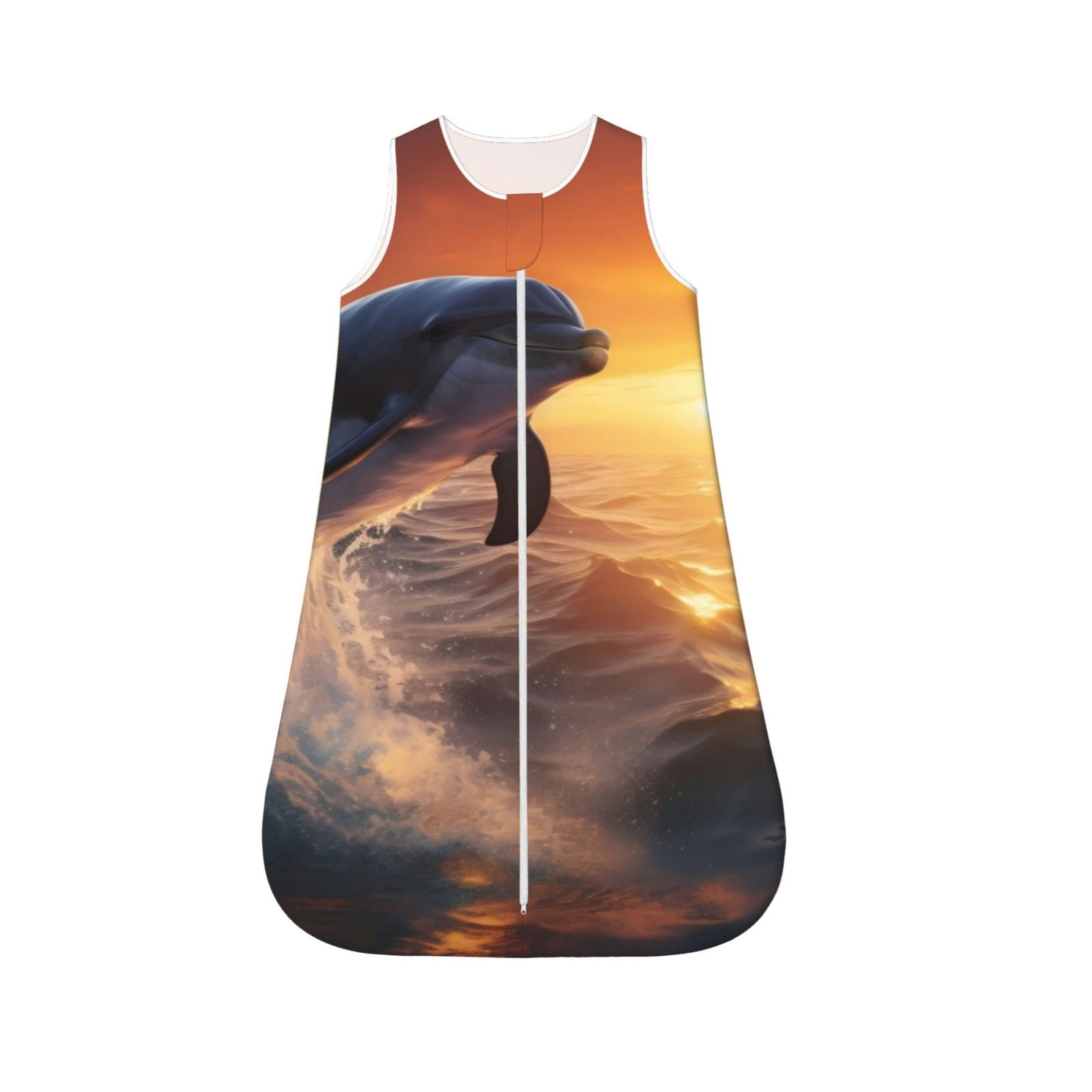 Salouo Sunset Dancing Dolphin Print Baby Sleep Sack Wearable Blanket ...