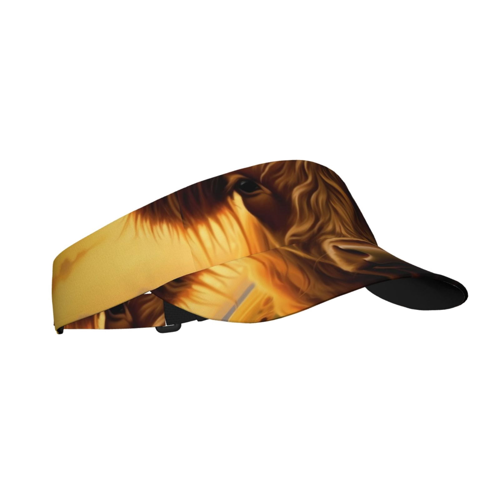 Salouo Sunset Sunflower Cow A Pattern Sport Sun Visor Hats,1-Piece of ...