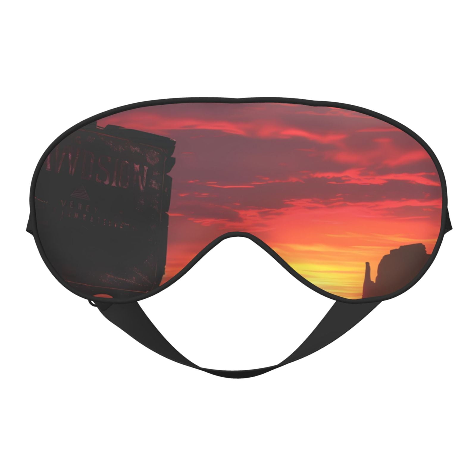 Salouo Sunset Western Desert Cowboy Pattern Sleep Mask,Sleep Eye Mask ...