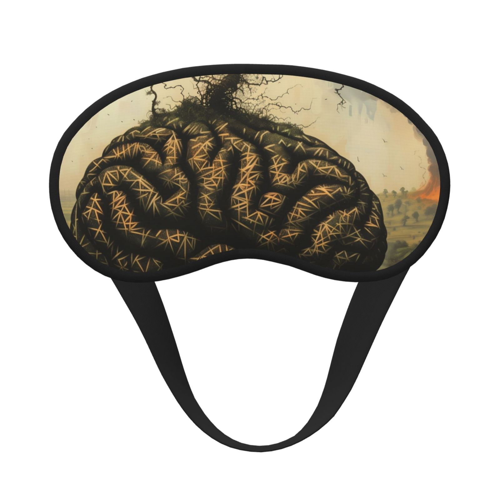 Salouo Surreal Brain Tree Print Sleep Mask Eye Cover, 1-Pack Eye Masks ...