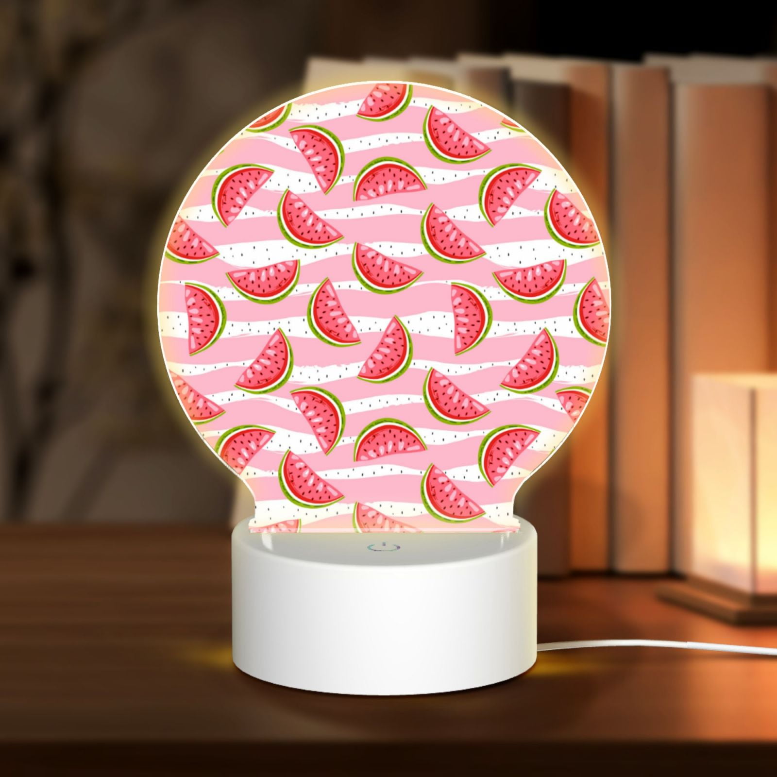 Salouo Sweet Watermelon for Round Acrylic Night Light - Acrylic Sheets ...