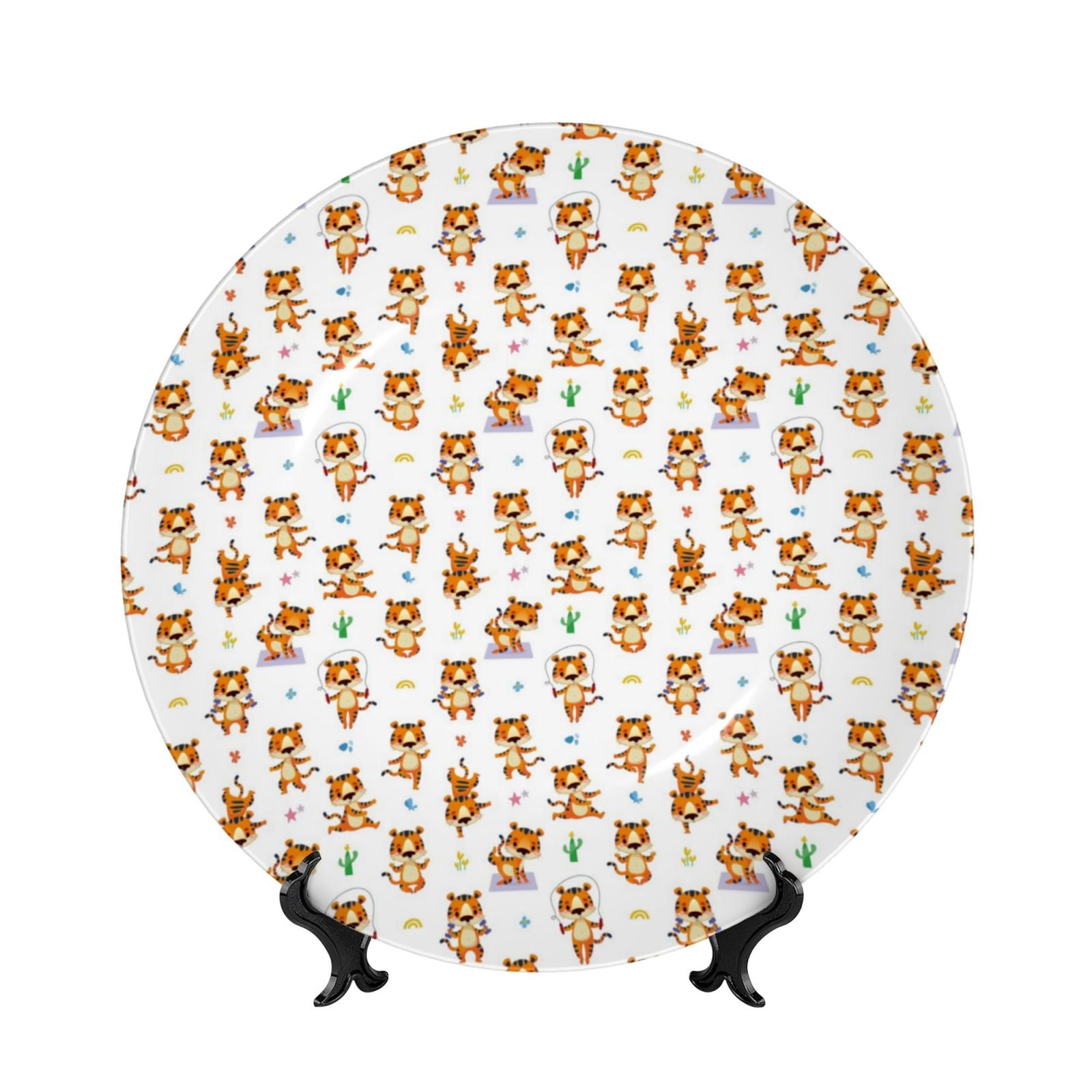 Salouo Tigers go in for Sports Pattern Bone China Decorative Plate ...