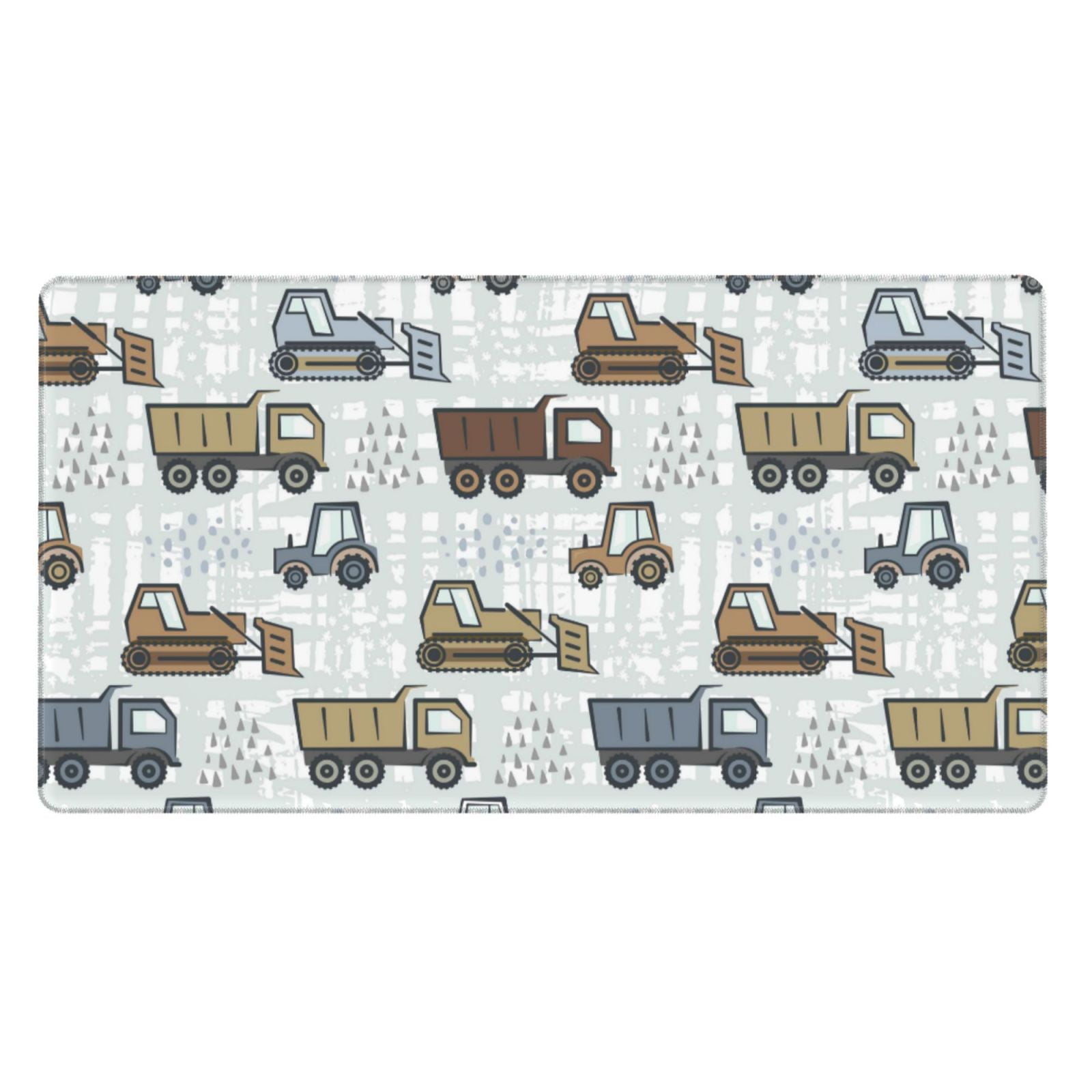 Salouo Tractor and Dumper Print Large Mouse Pad,Extended Mat Desk Pad ...
