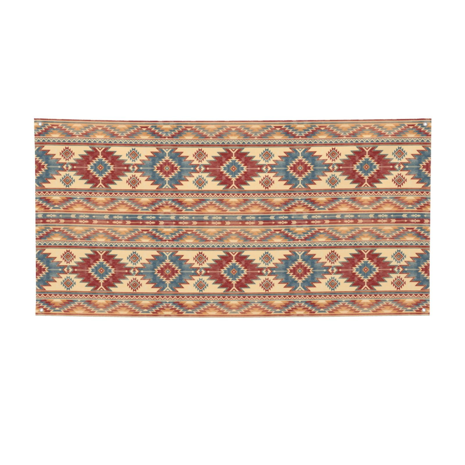 Salouo Traditional Tribal Aztec Pattern Holiday Banner Outside Party ...