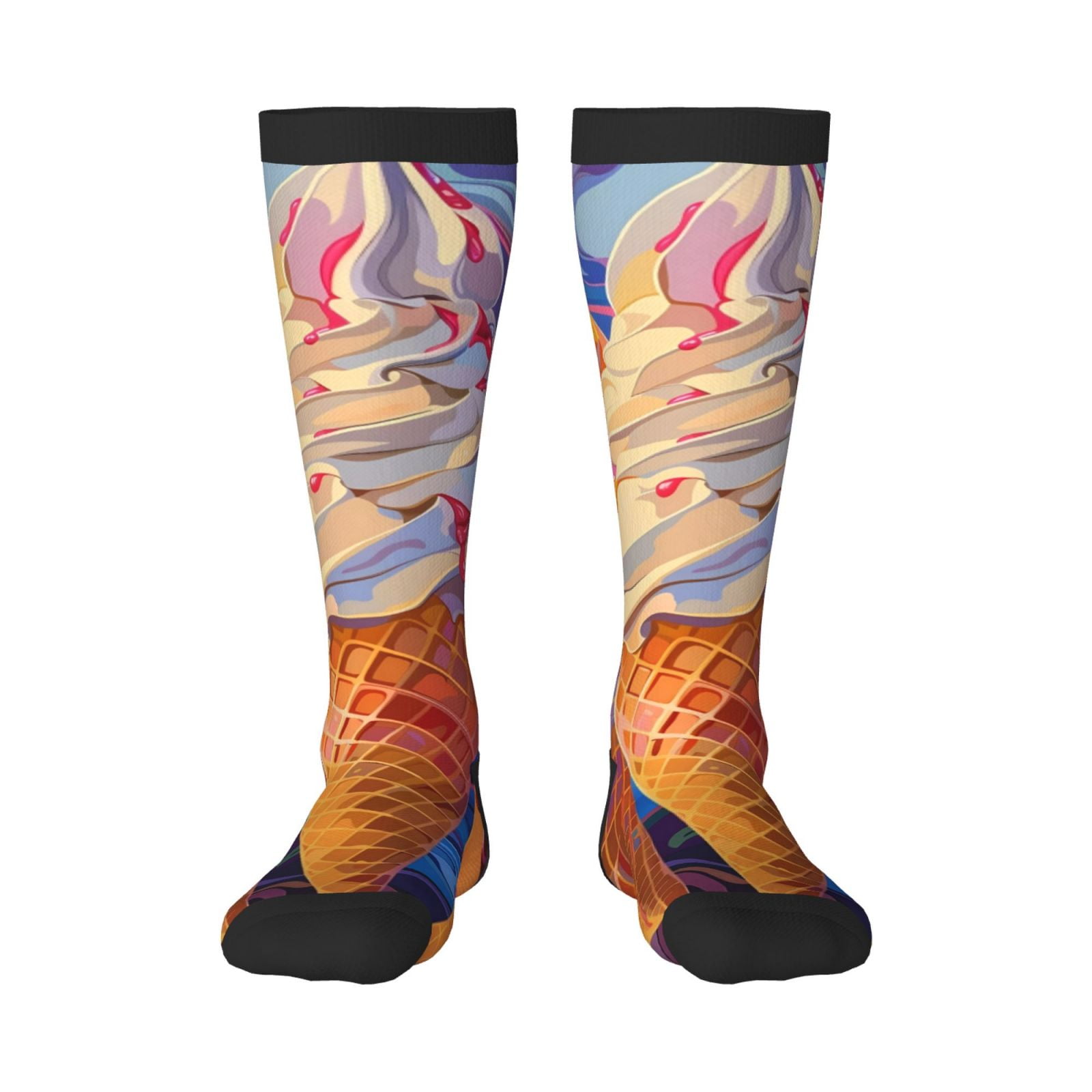 Salouo Trio Of Dripping Cones Print Women's Men's Ankle Socks 1-pack ...