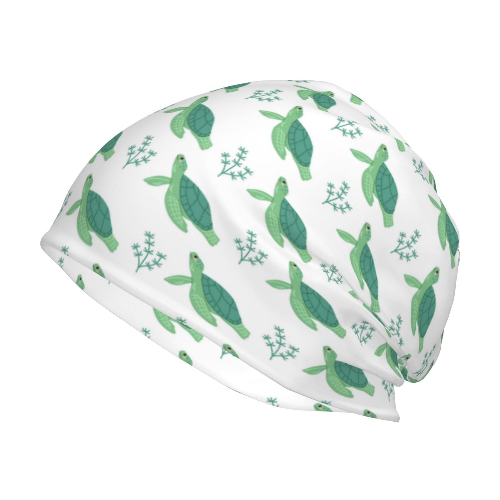 Salouo Turtle Print Unisex Beanie Hat,Knitted Baggy Skull Cap Winter ...