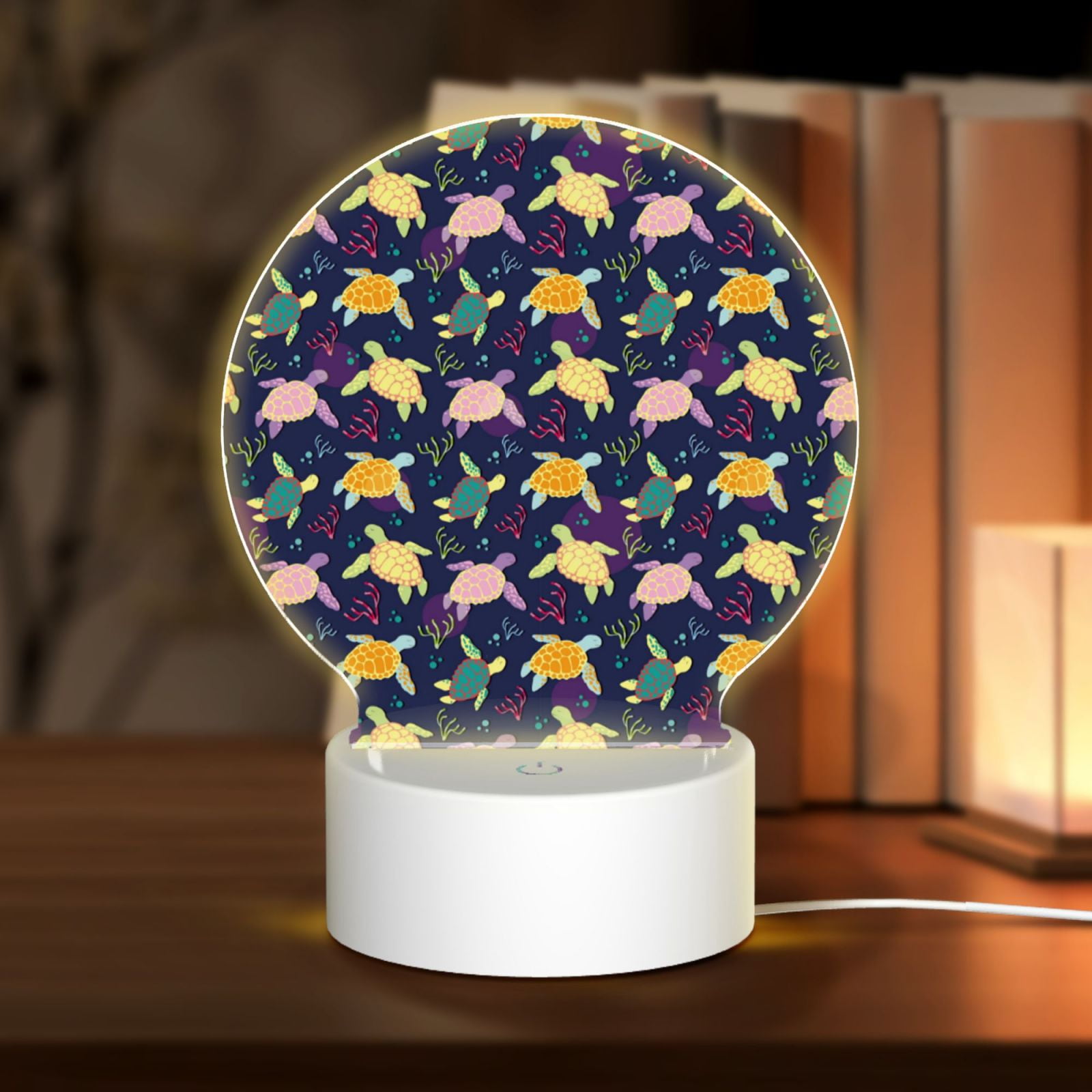 Salouo Turtle for Round Acrylic Night Light - Acrylic Sheets with LED ...