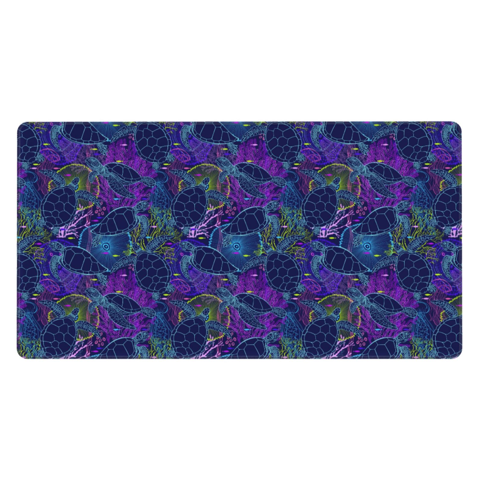 Salouo Turtles Print Large Mouse Pad,Extended Mat Desk Pad, 3mm Thick ...