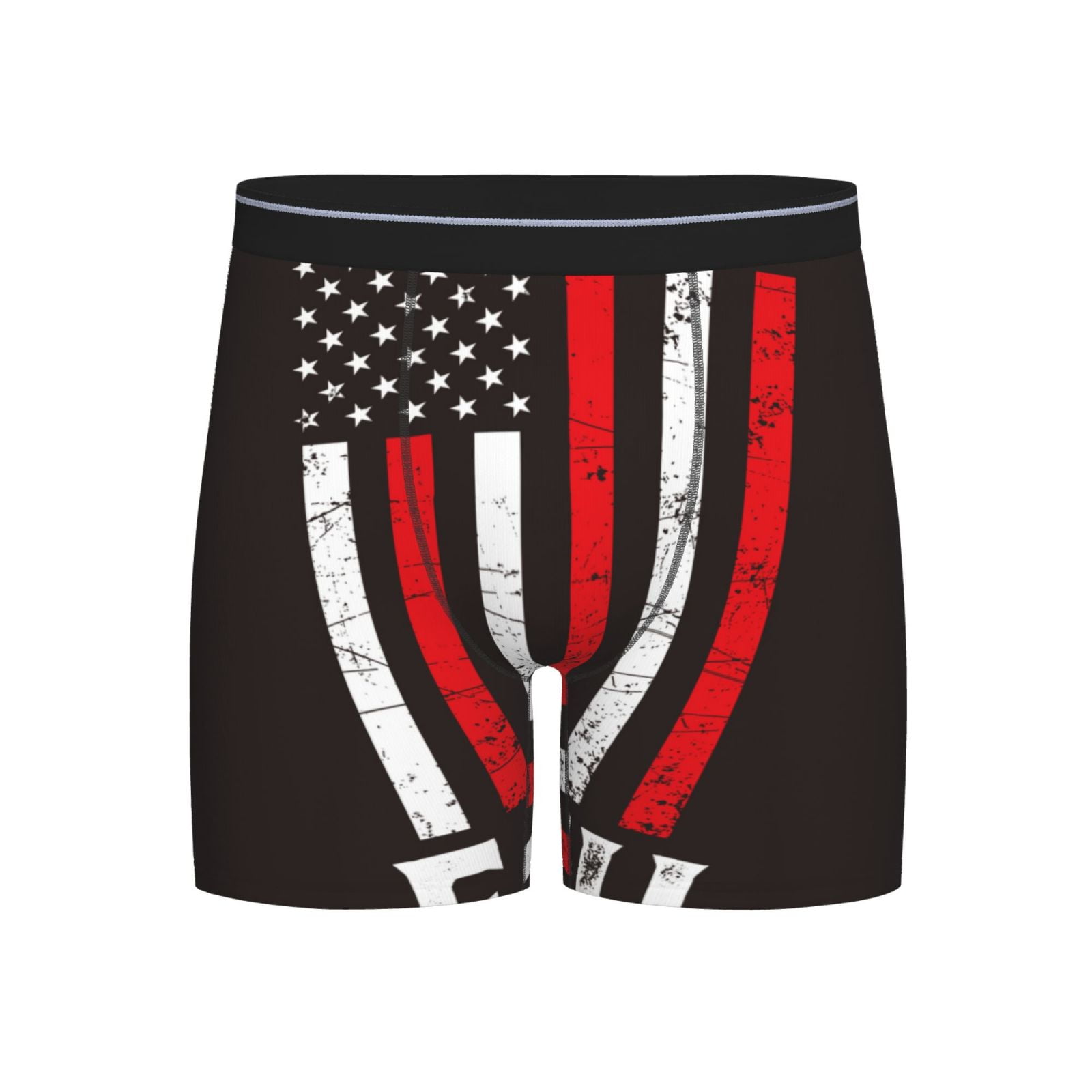 Salouo USA Flag Cross Pattern Men's Boxer Briefs, Soft & Breathable ...