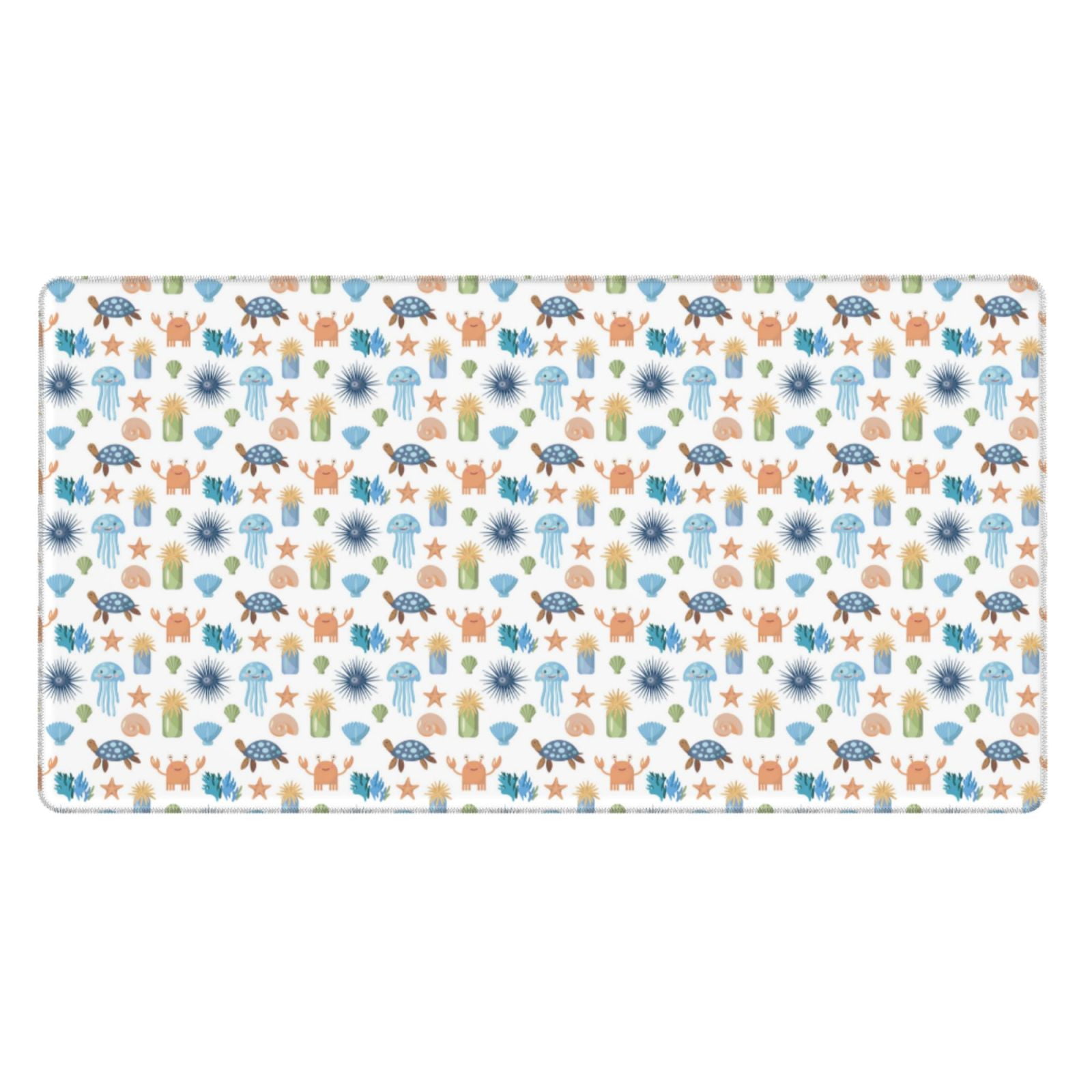 Salouo Undersea Animals Print Large Mouse Pad,Extended Mat Desk Pad ...
