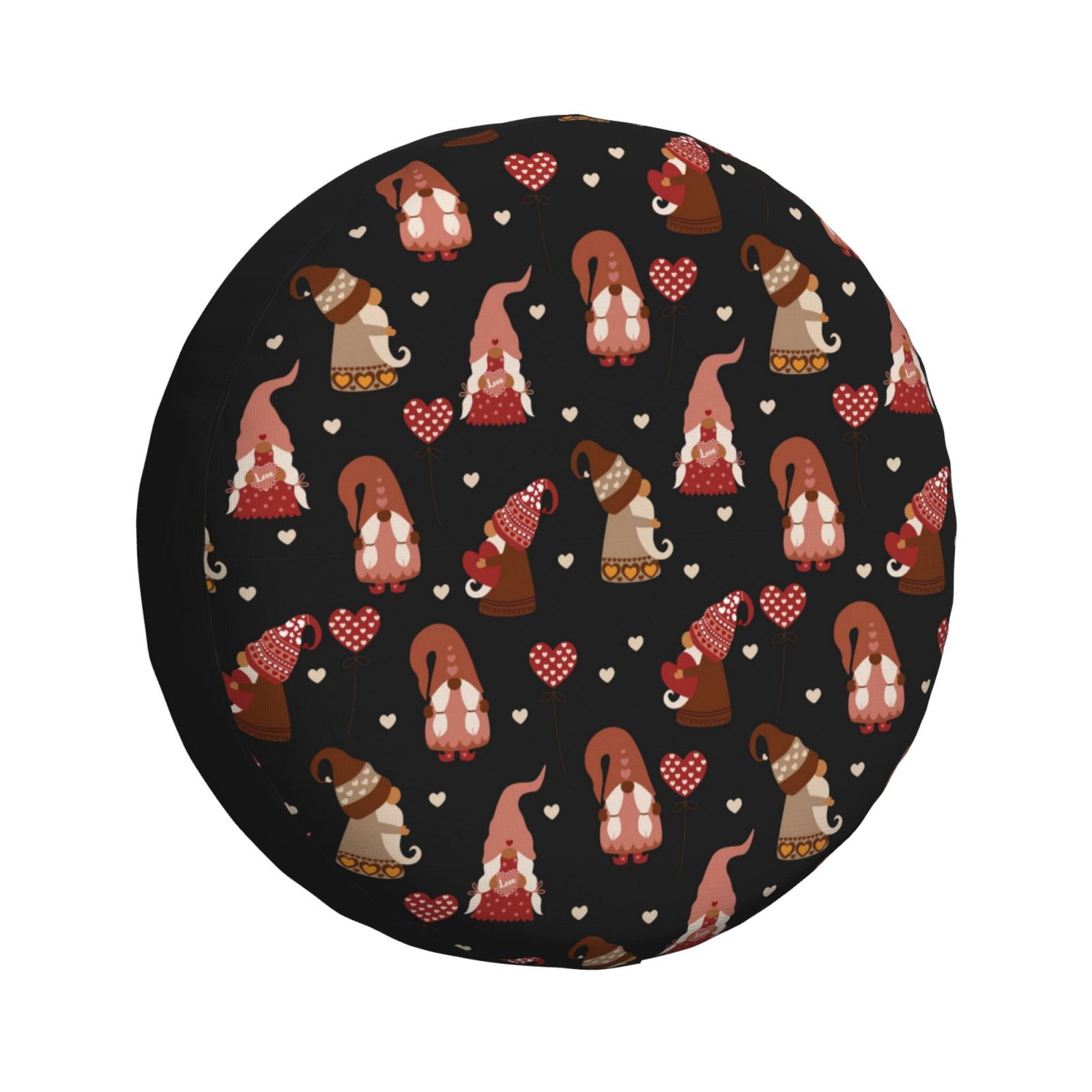 Salouo Valentine Gnome Print Spare Tire Cover 14-17 inch Spare Tire ...