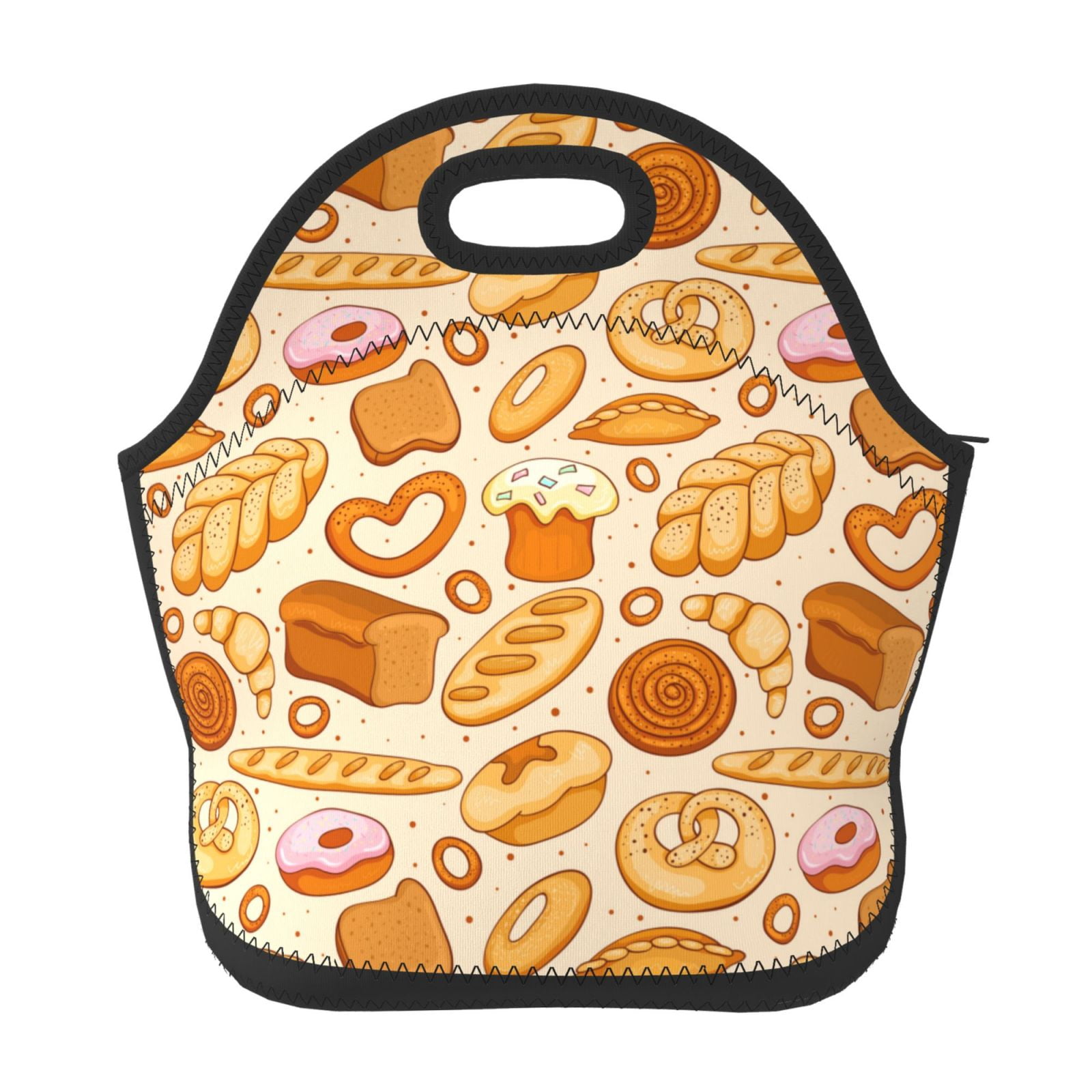 Salouo Various Bread for Lunch Tote,Lunch Bag Insulated Lunch Box ...