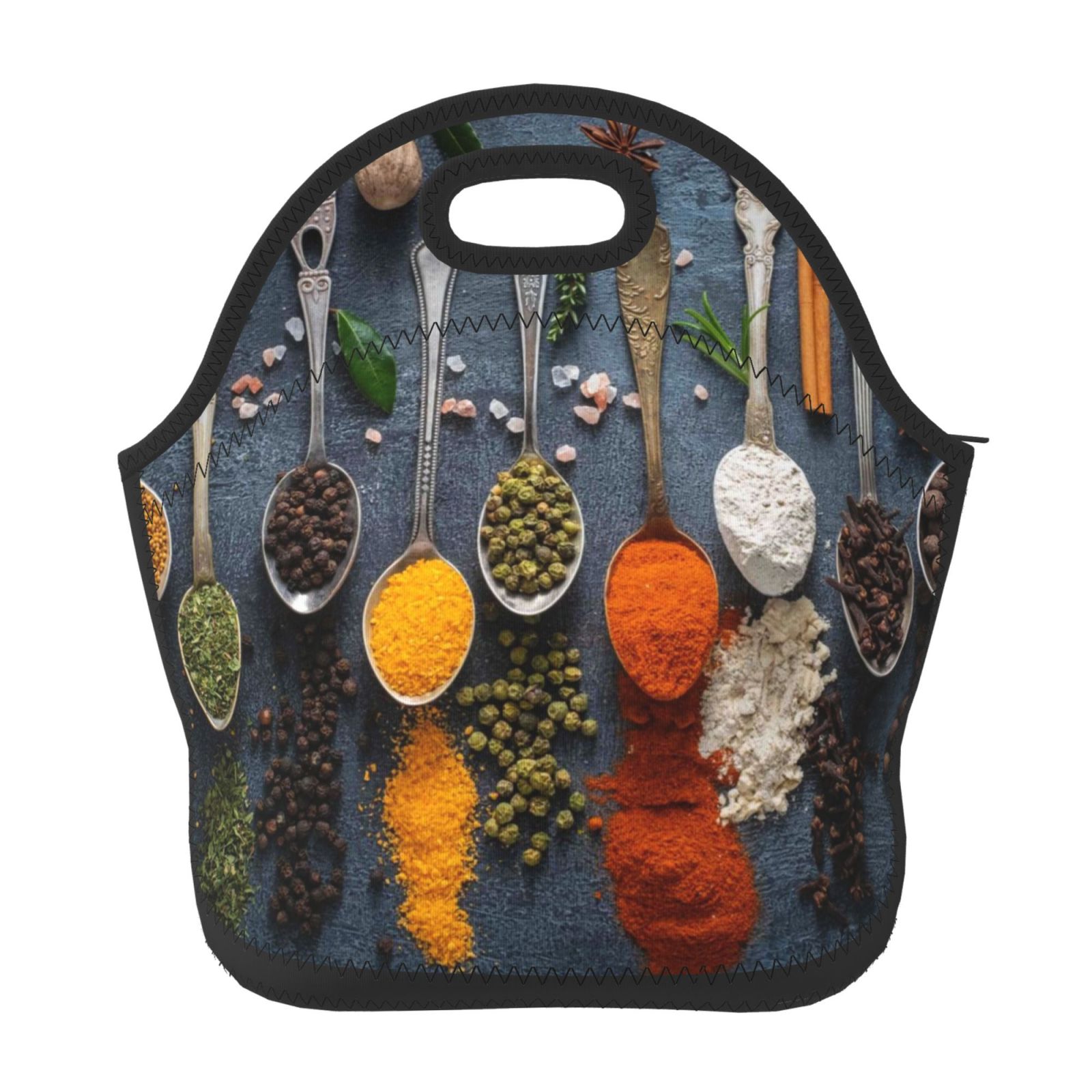 Salouo Various Herbs And Spices In Spoons for Lunch Tote,Lunch Bag ...