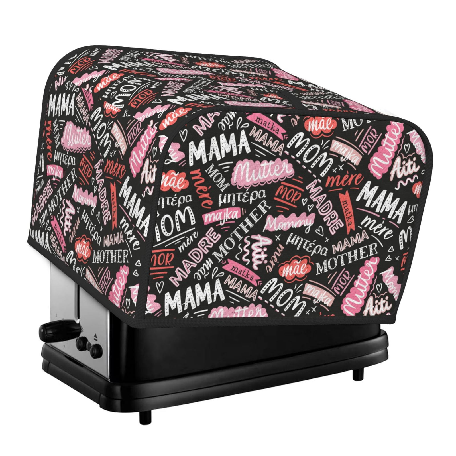 Salouo Various Languages Mother Pattern Four Slice Bread Machine Cover ...