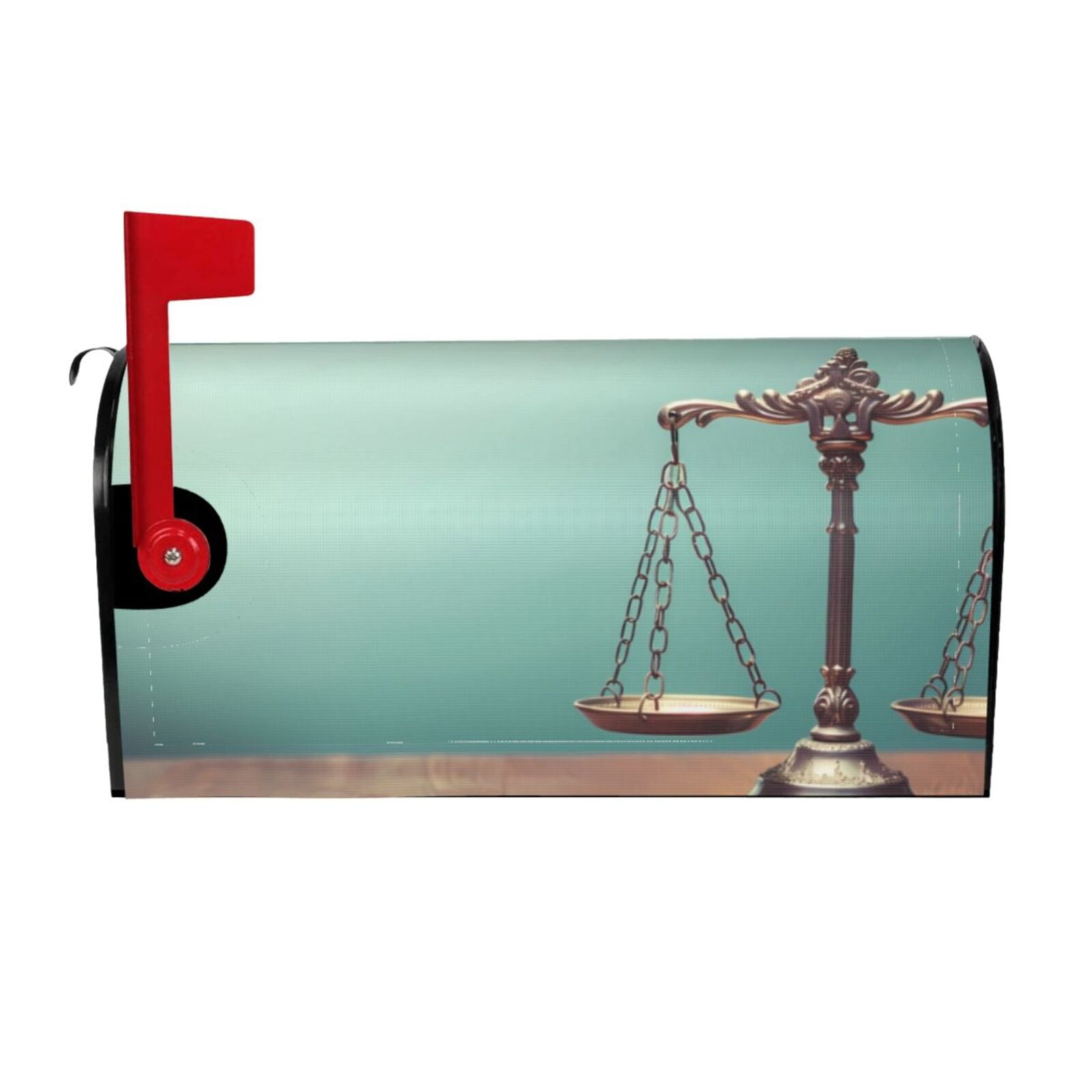 Salouo Vintage Brass Balance Scale for Magnetic Mailbox Covers ...