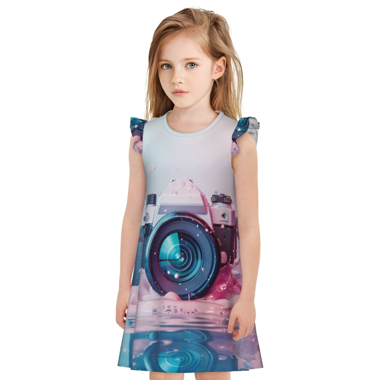 Salouo Vintage Camera Splash Art Print Nightgowns for Girls,Cute kid’s ...