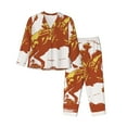 Salouo Vintage Cowboy On A Bronco Horse Pattern Women's Pajamas Set ...
