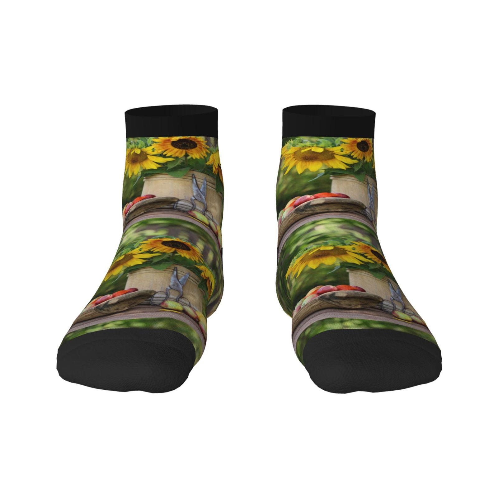 Salouo Vintage Wooden Bucket Pattern Unisex Middle Tube Socks,Middle ...