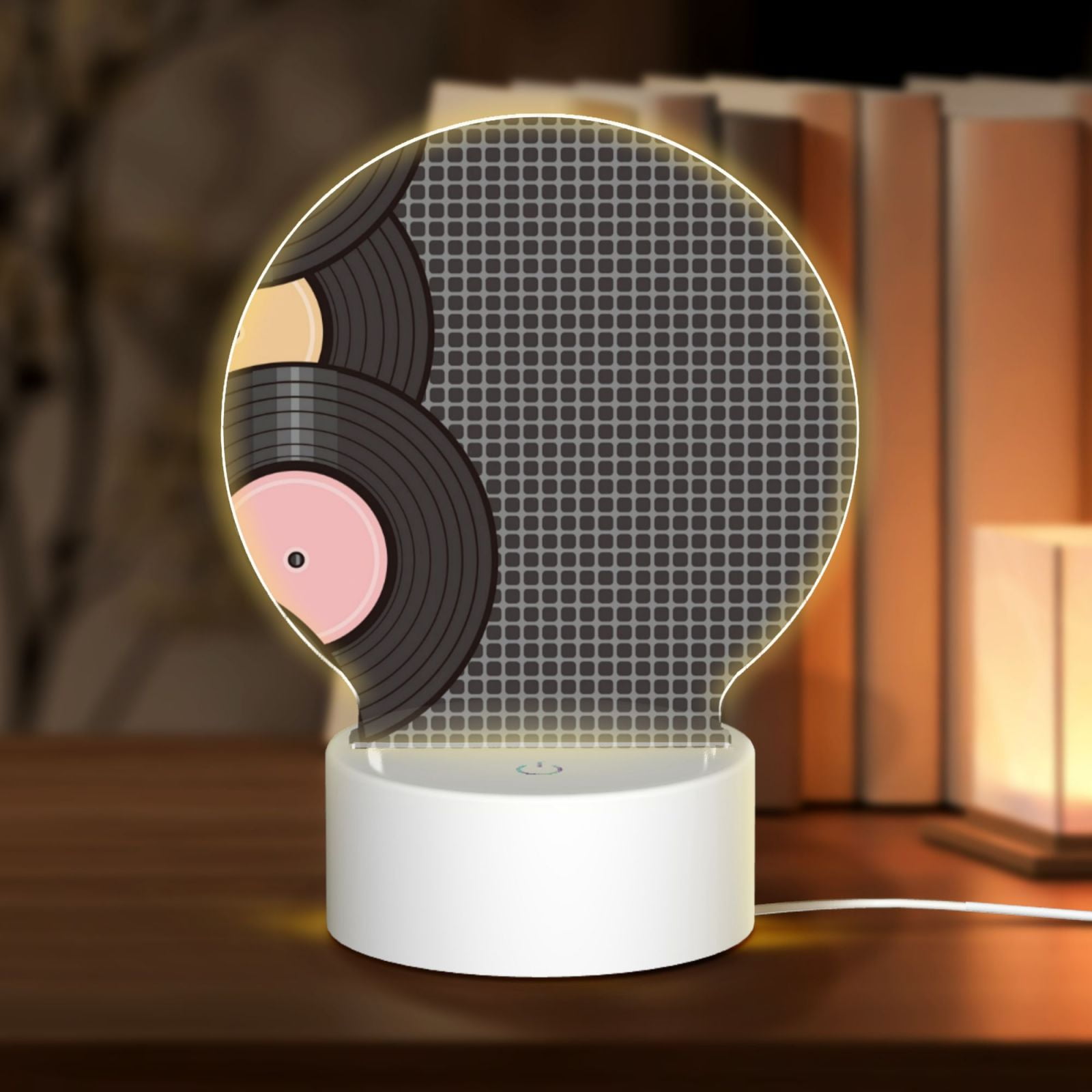 Salouo Vinyl Records for Round Acrylic Night Light - Acrylic Sheets ...