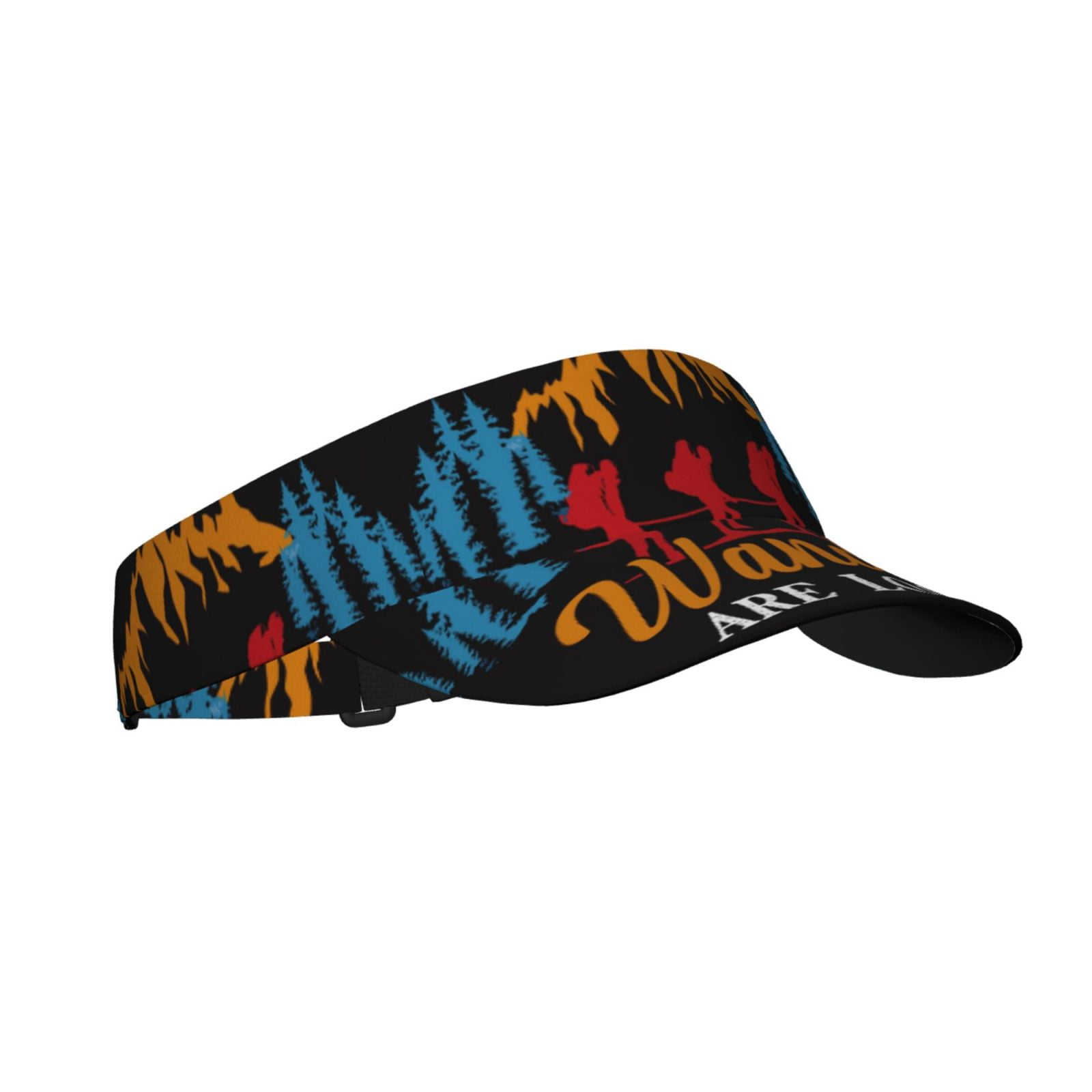 Salouo Not All Who Wander Are Lost Hiking Pattern Sport Sun Visor Hats,1-Piece of Adult ...