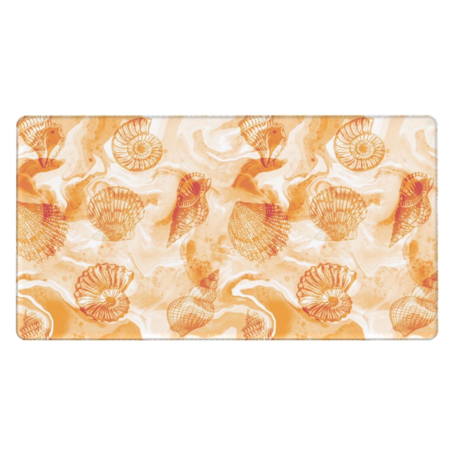 Salouo Watercolor Sea Shells Print Large Mouse Pad,Extended Mat Desk ...