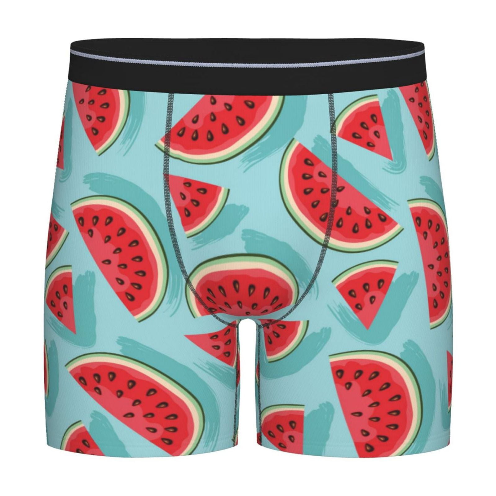 Salouo Watermelon Pattern Men's Boxer Briefs, Soft & Breathable ...