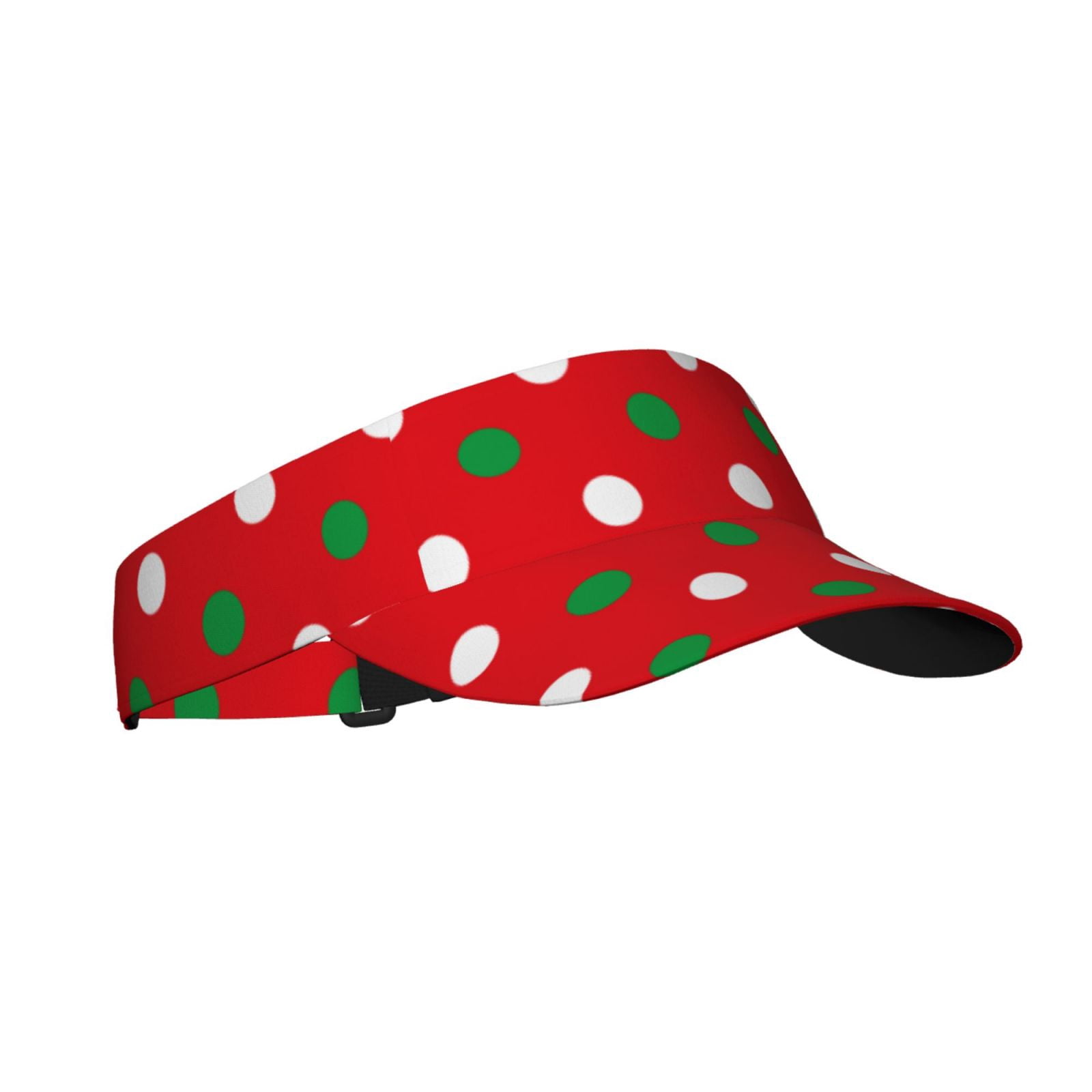 Salouo White and Green Polka Dot Pattern Sport Sun Visor Hats,1-Piece ...