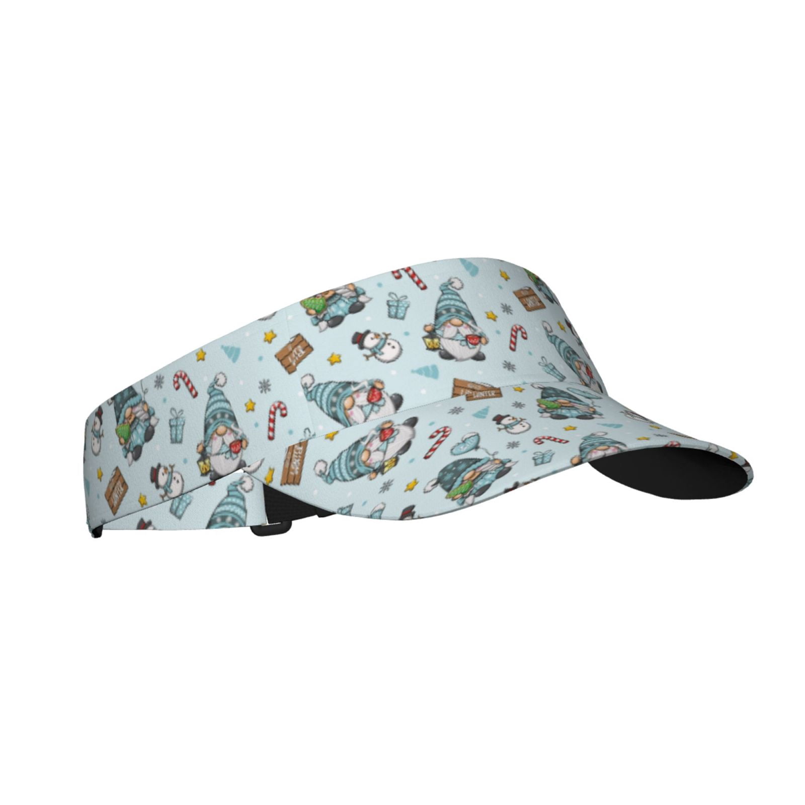 Salouo Winter Wonderland Light Blue Pattern Sport Sun Visor Hats,1 ...