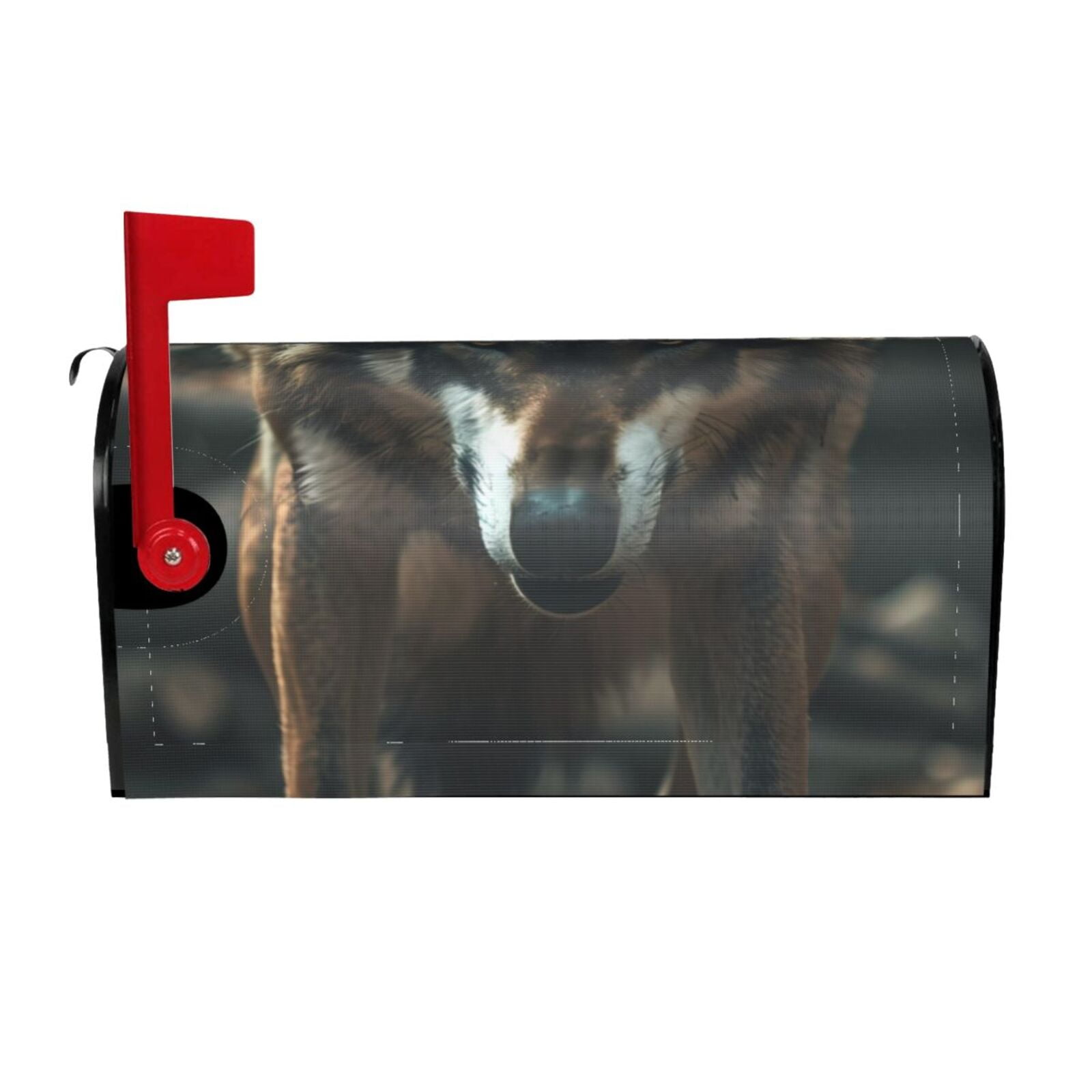 Salouo Wolf With Basketball for Magnetic Mailbox Covers Waterproof Post ...