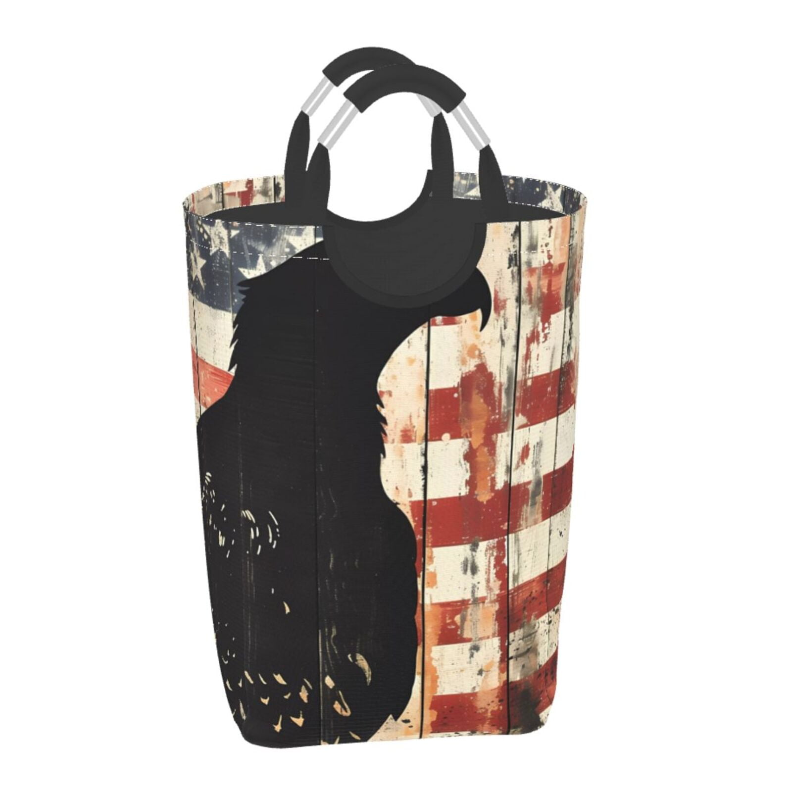 Salouo Wood Grain Bald Eagle for Dirty Clothes Hamper,Extra Large ...