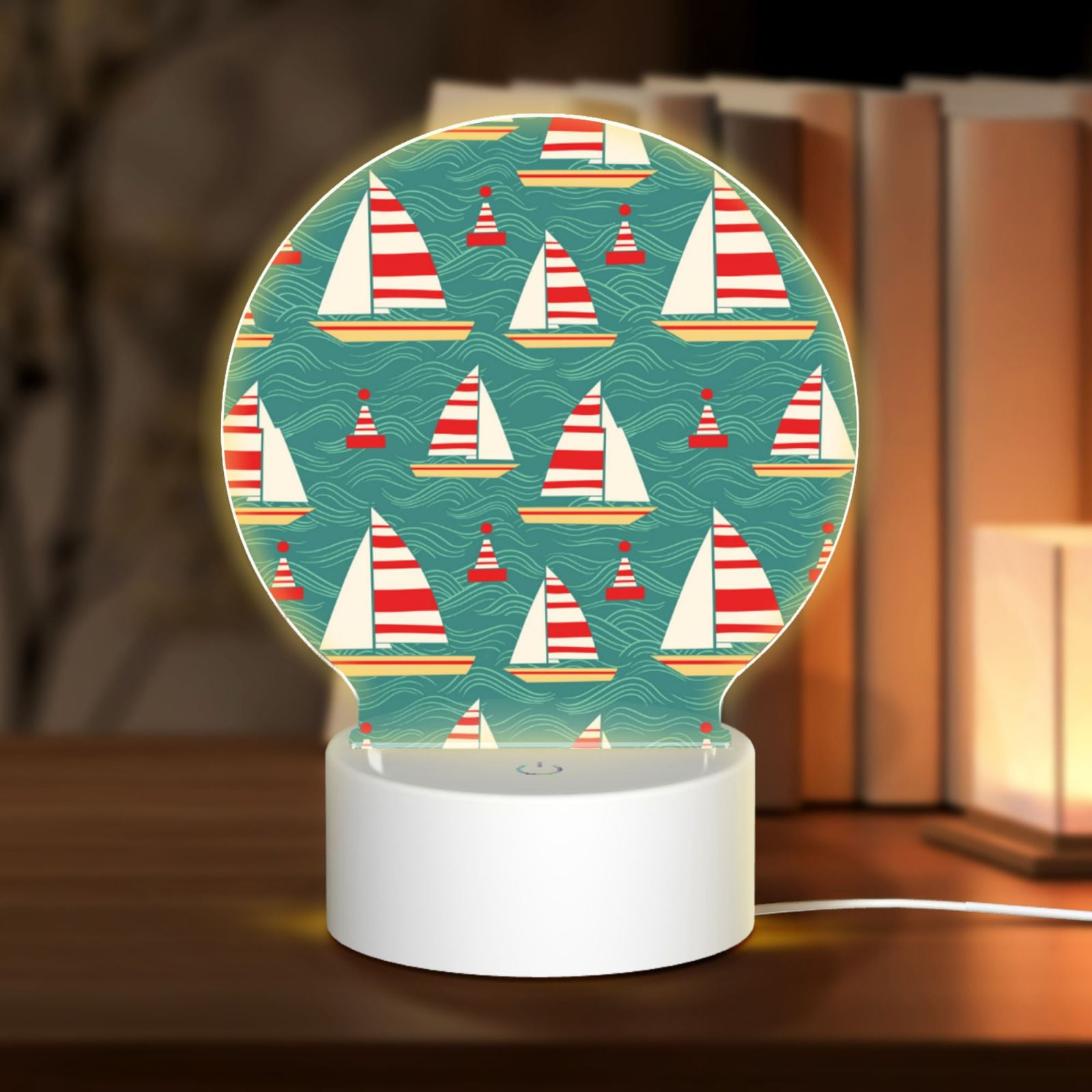 Salouo Yachts And Buoys for Round Acrylic Night Light - Acrylic Sheets ...