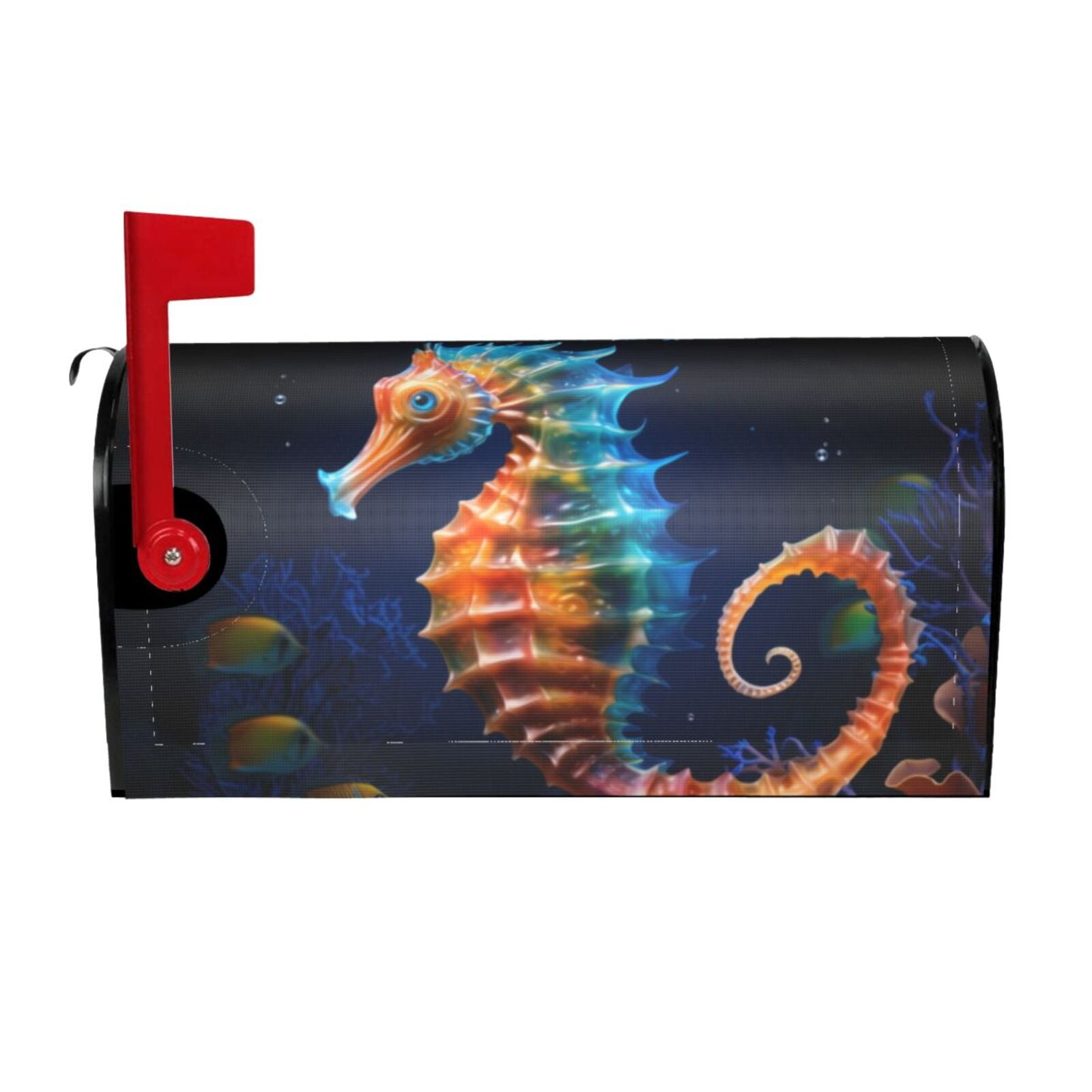 Salouo Yellow Fish Seahorse for Magnetic Mailbox Covers Waterproof Post ...