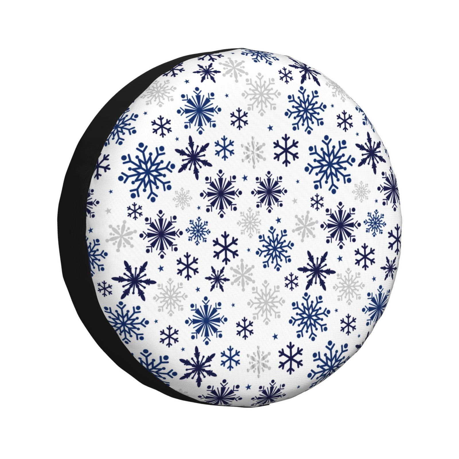 Salouo blue Snowflake Prints Print Spare Tire Cover 14-17 inch Spare ...