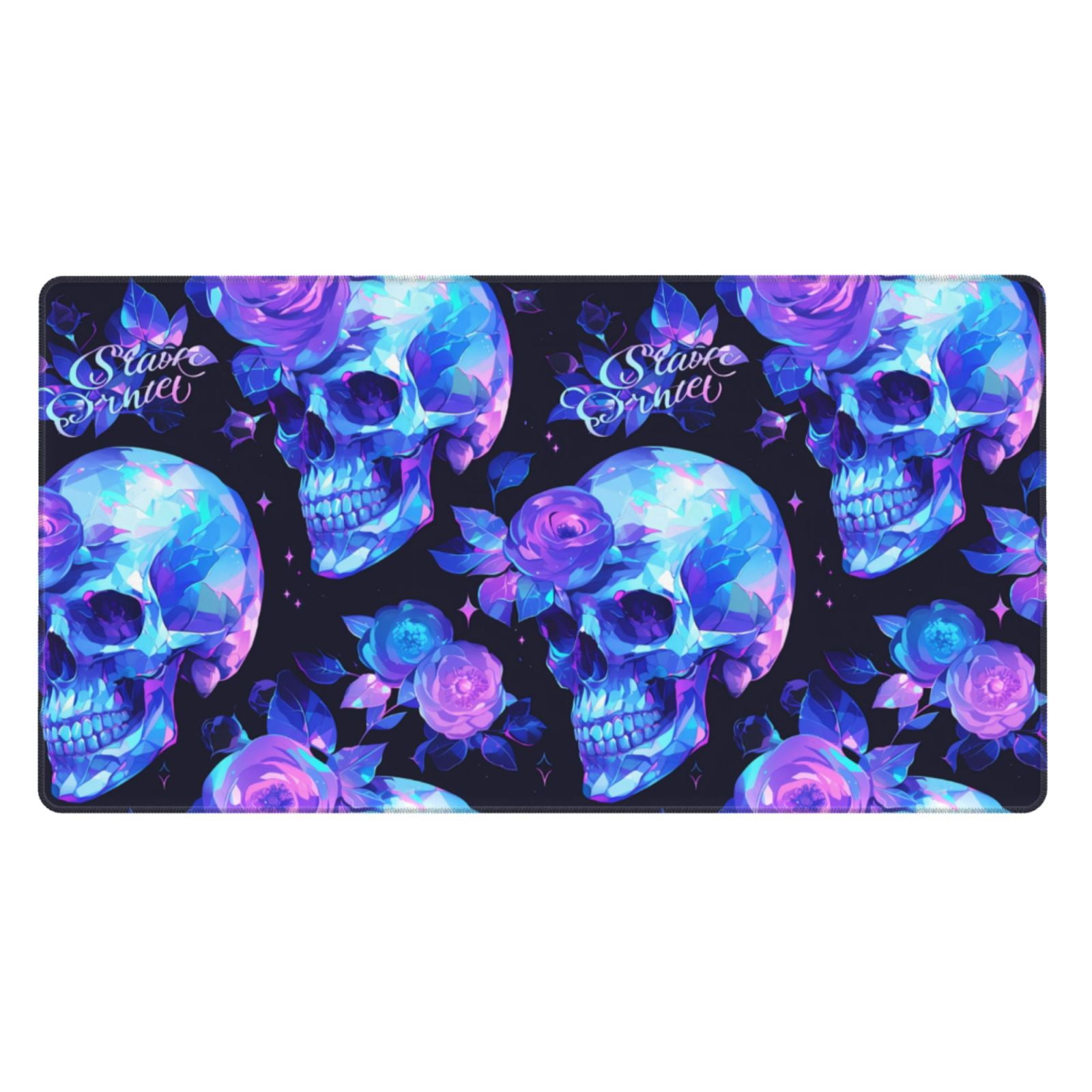 Salouo cool crystal Skull flower Print Large Mouse Pad,Extended Mat ...