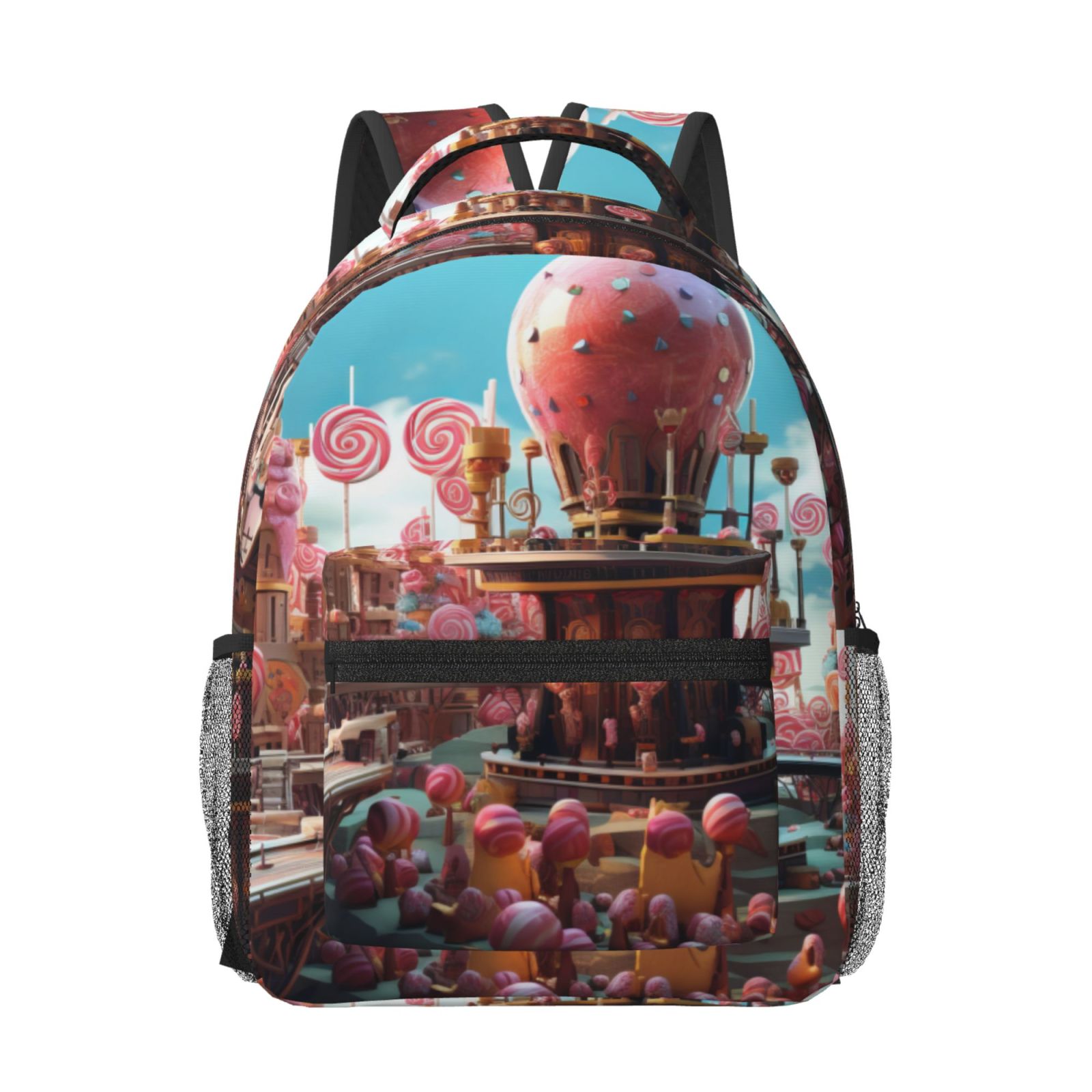 Salouo fairy-tale-world-with-delicious-candy Print Laptop Backpack 16.5 ...