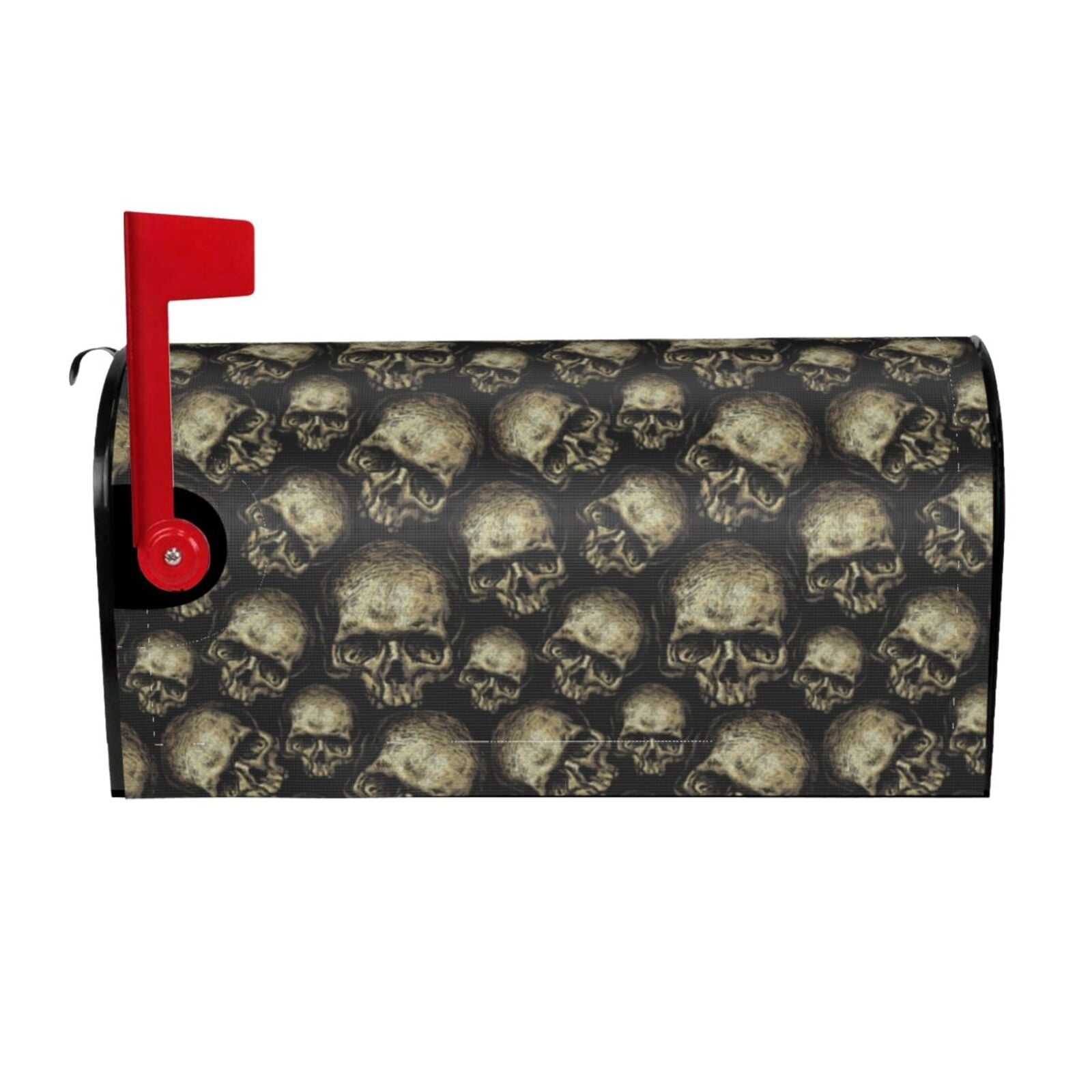 Salouo funny Retro Skull for Magnetic Mailbox Covers Waterproof Post ...