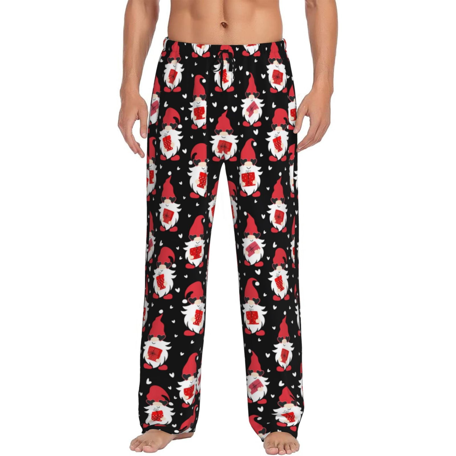 Salouo gnomes and hearts Print Pajama Pants for Men, Lounge Pants ...