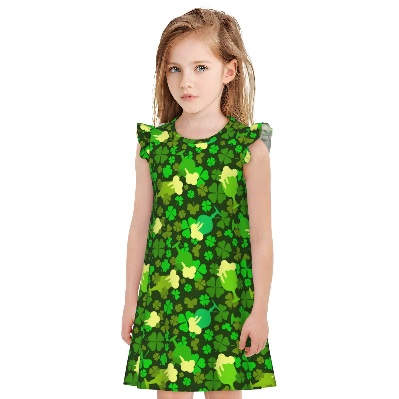 Salouo leaves and glasses of bee Print Nightgowns for Girls,Cute kid’s ...