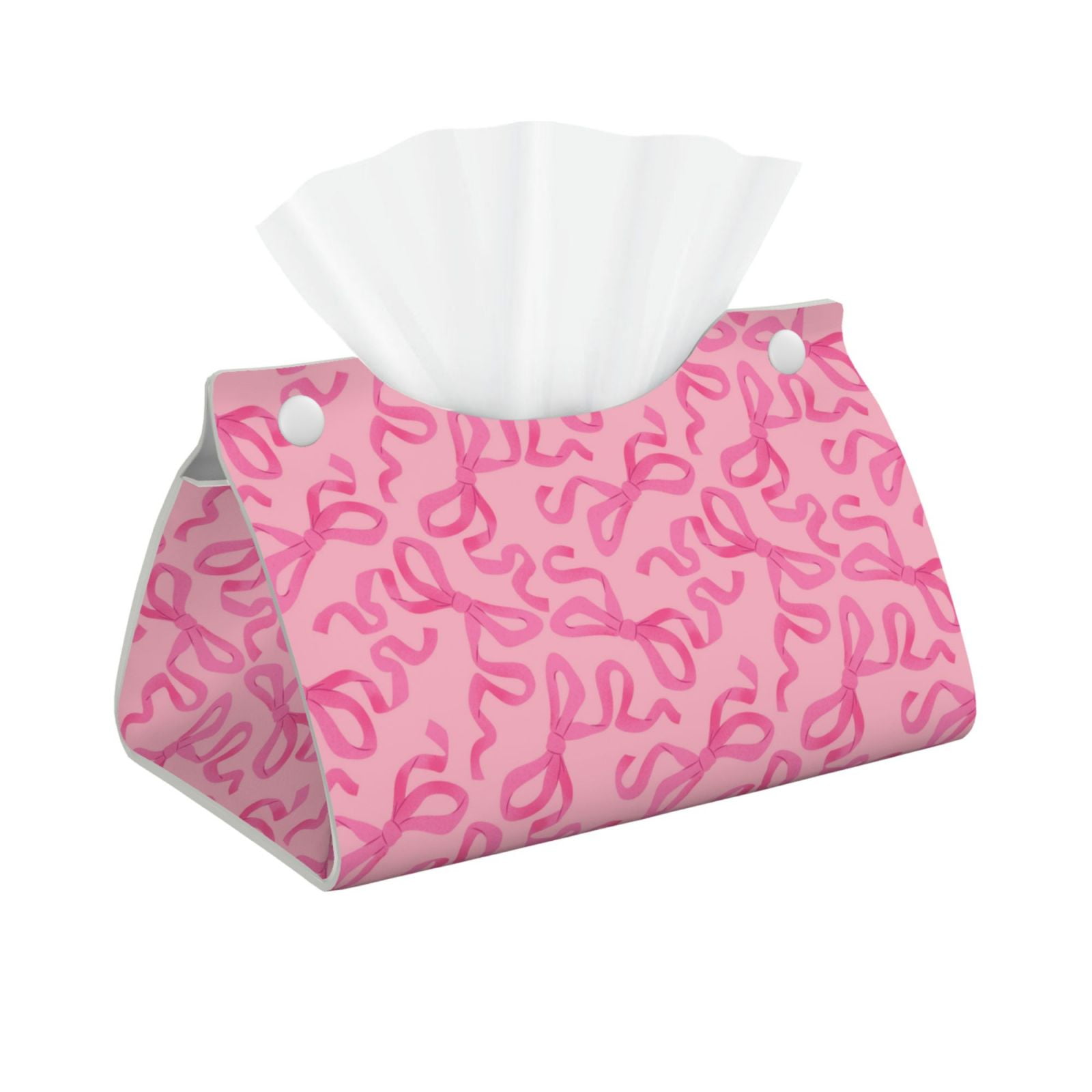 Salouo pink bow Pattern Long Tissue Box Cover Rectangular–Plus Size ...